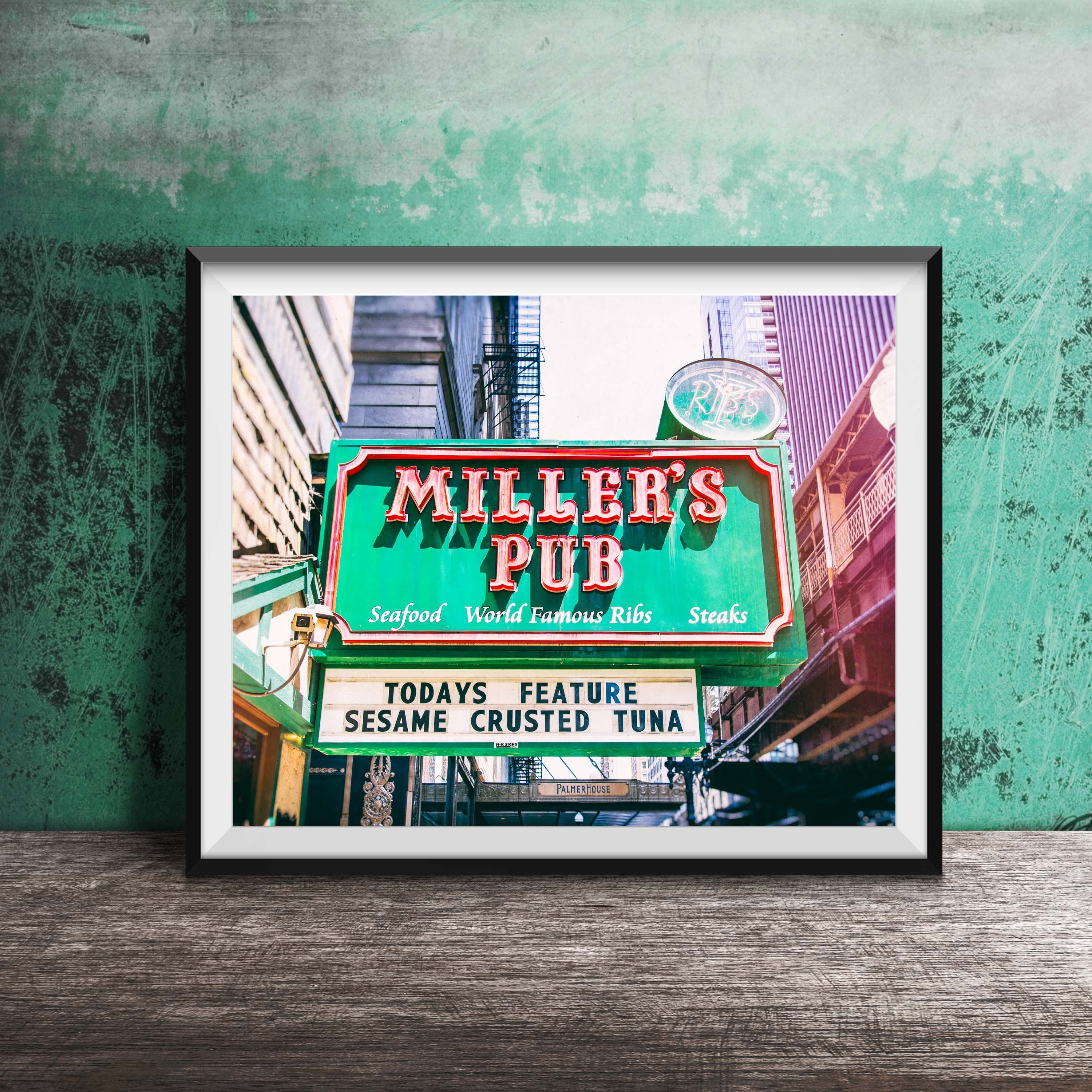 Onimhouse Poster Miller's Pub - Chicago Photography Print - Chicago ...