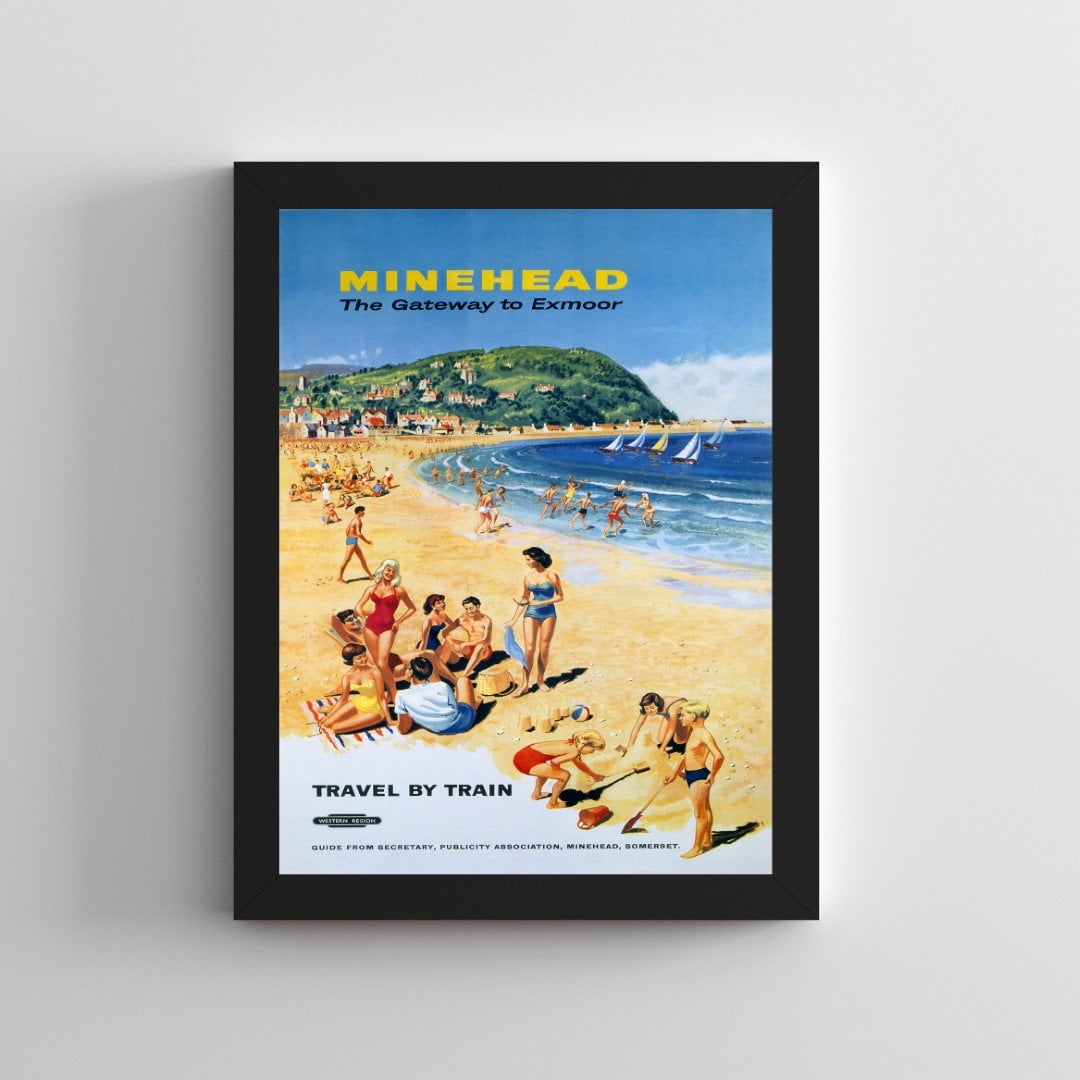 Onimhouse Poster Minehead Somerset British Railways Travel Poster ...