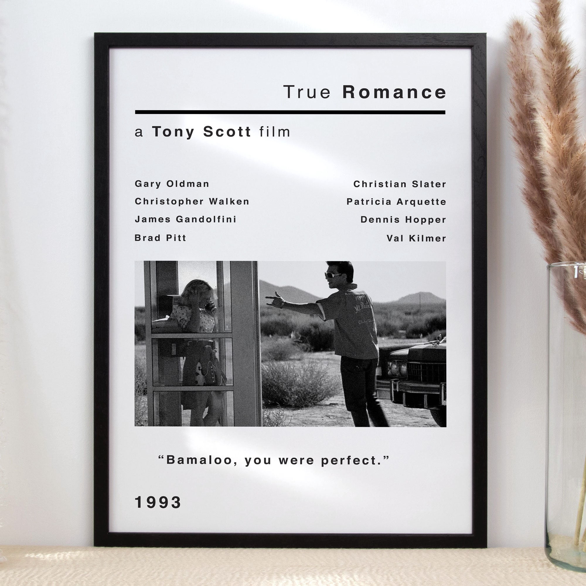Onimhouse Poster Minimalist Style True Romance Inspired Movie Poster ...