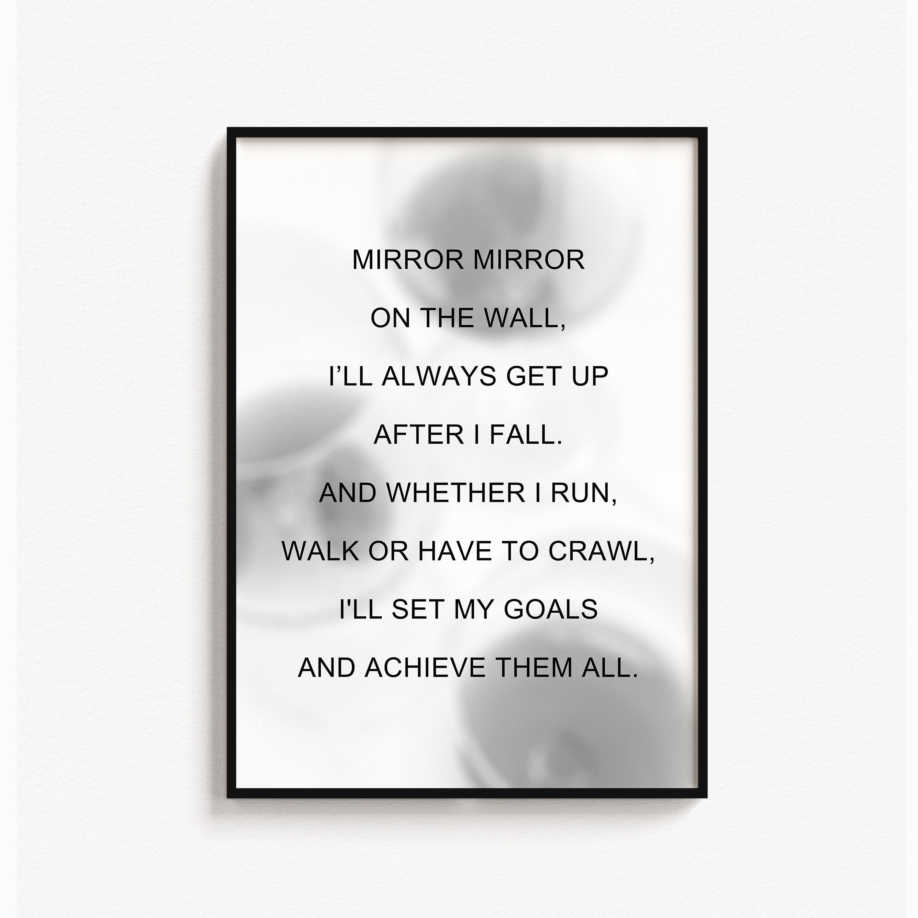 Onimhouse Poster Mirror Mirror On The Wall, Funny Drink Quote, Humour ...