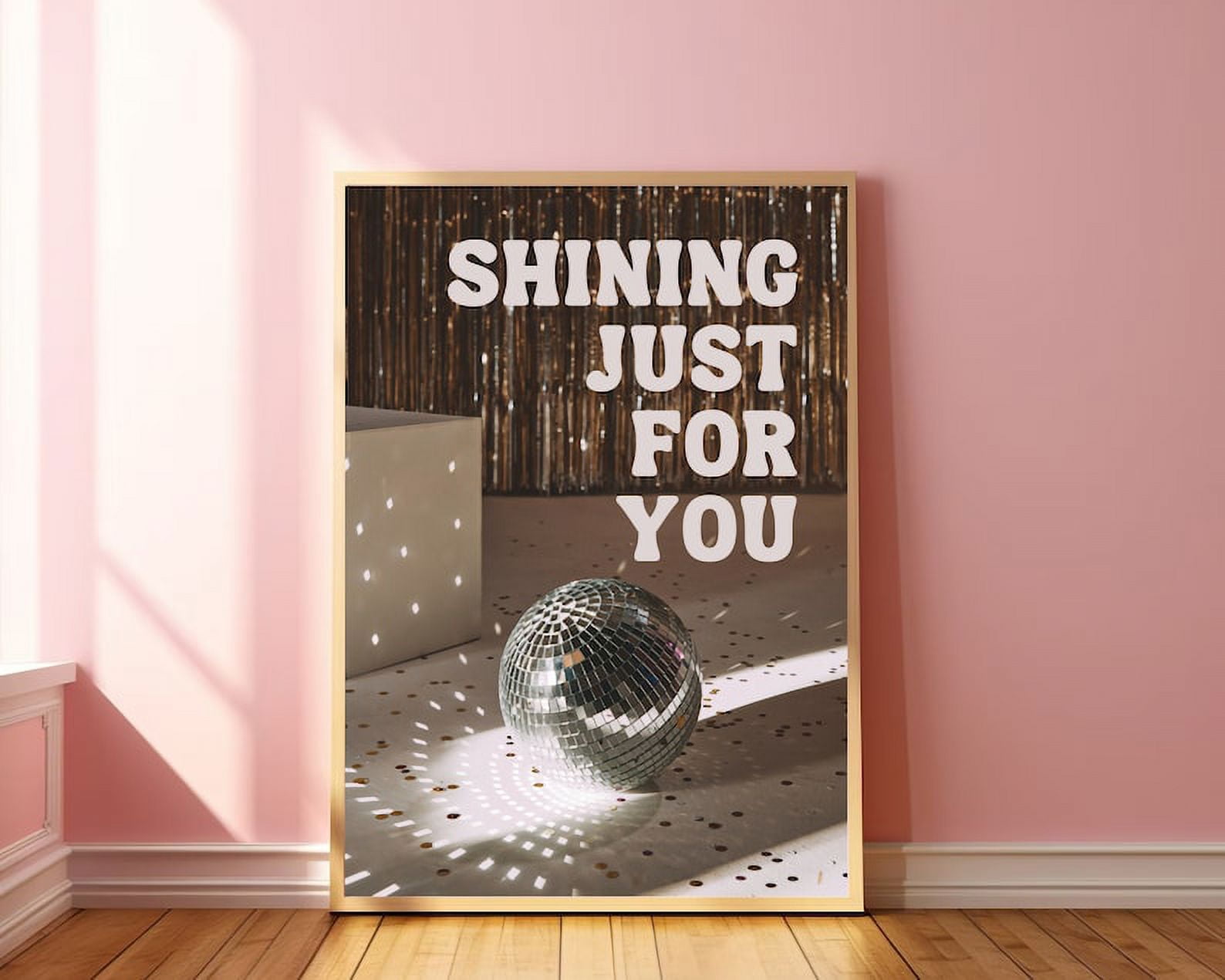 Onimhouse Poster Mirrorball Poster, Shining Just For You, Disco Ball ...