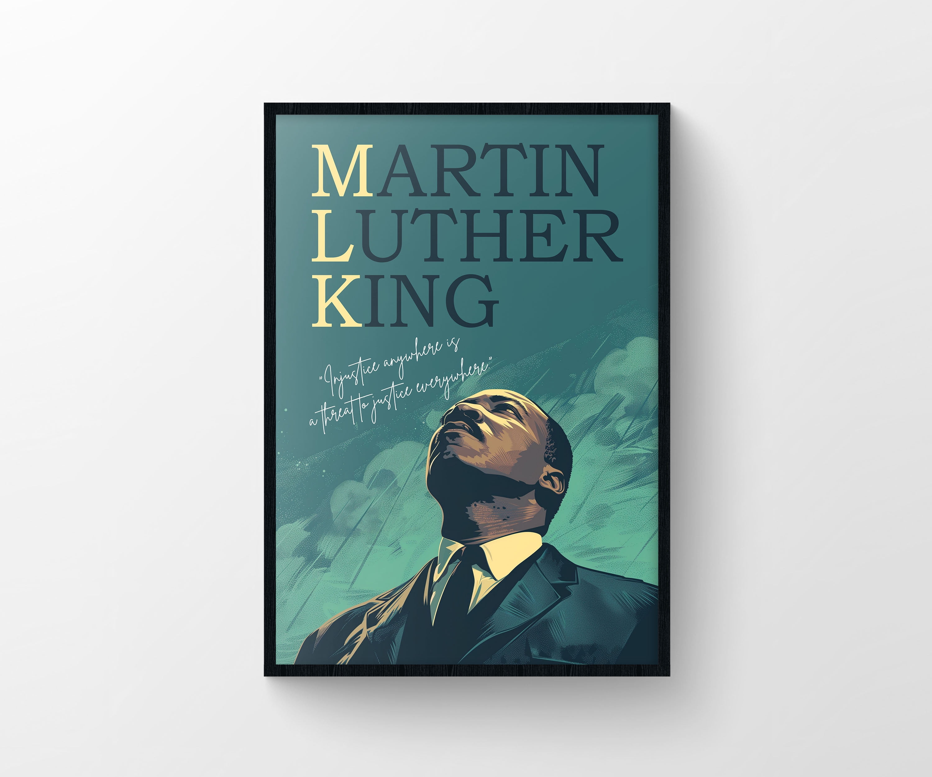 Onimhouse Poster Mlk Martin Luther King Jr. Tribute Poster, Civil ...