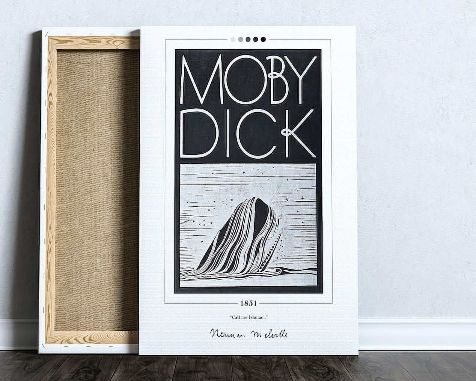 Onimhouse Poster Moby Book Cover Poster | Herman Melville, Moby Poster ...