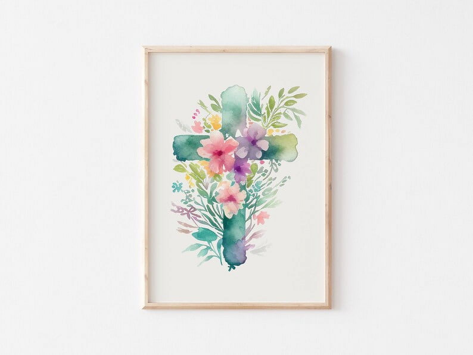 Onimhouse Poster Modern Christian Easter Decor, He Is Risen Easter ...