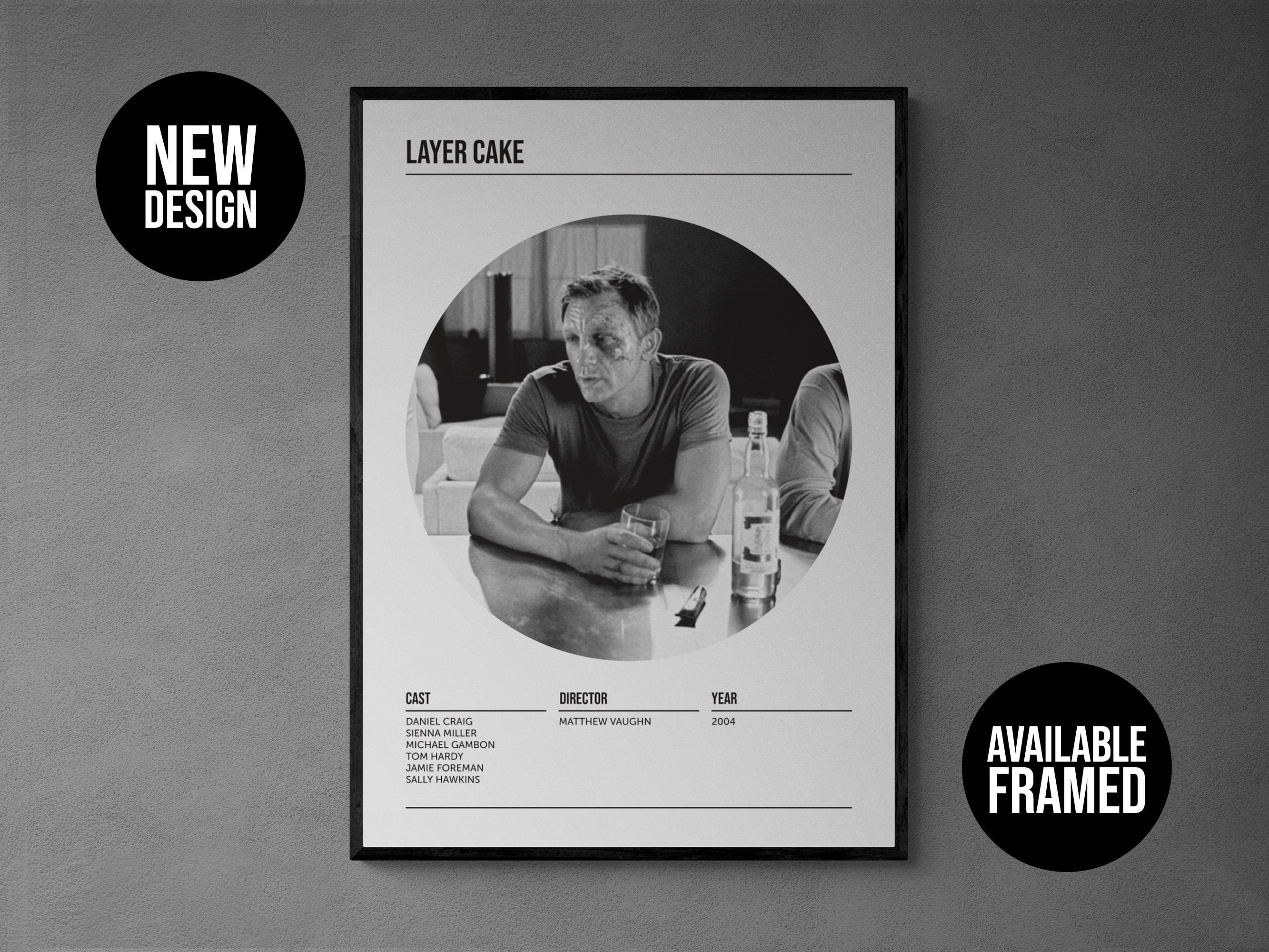 Onimhouse Poster Modern ' Layer Cake ' (2004) Daniel Craig | Movie ...