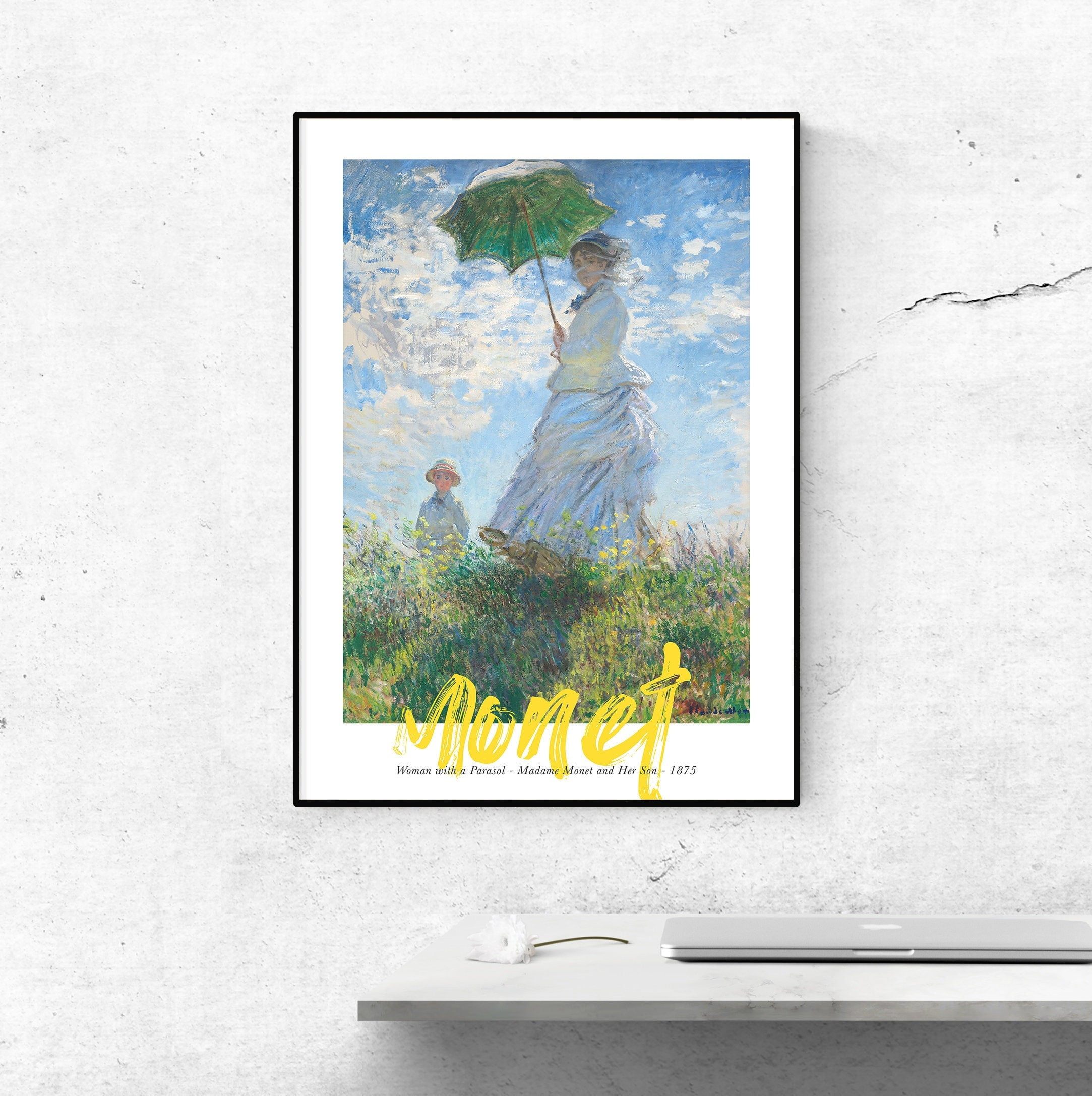 Onimhouse Poster Monet Poster. Woman with a Parasol Poster. Madame ...