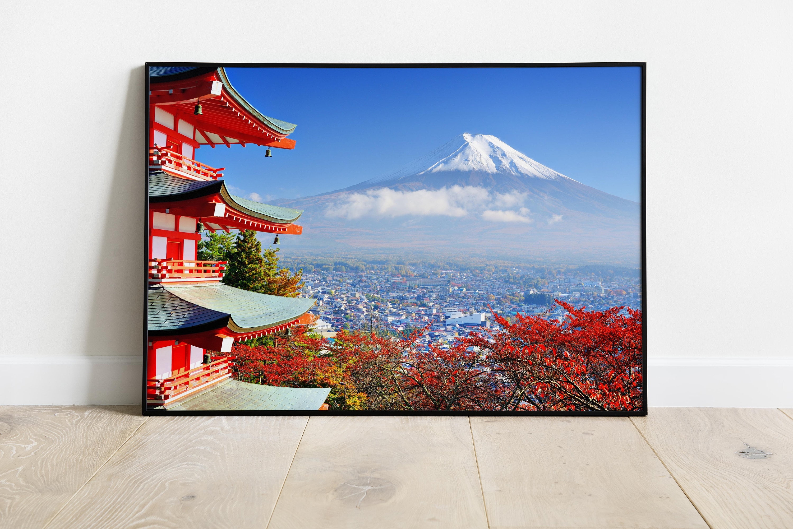 Onimhouse Poster Mount Fuji Poster Graphic Photography Nature Mountain ...