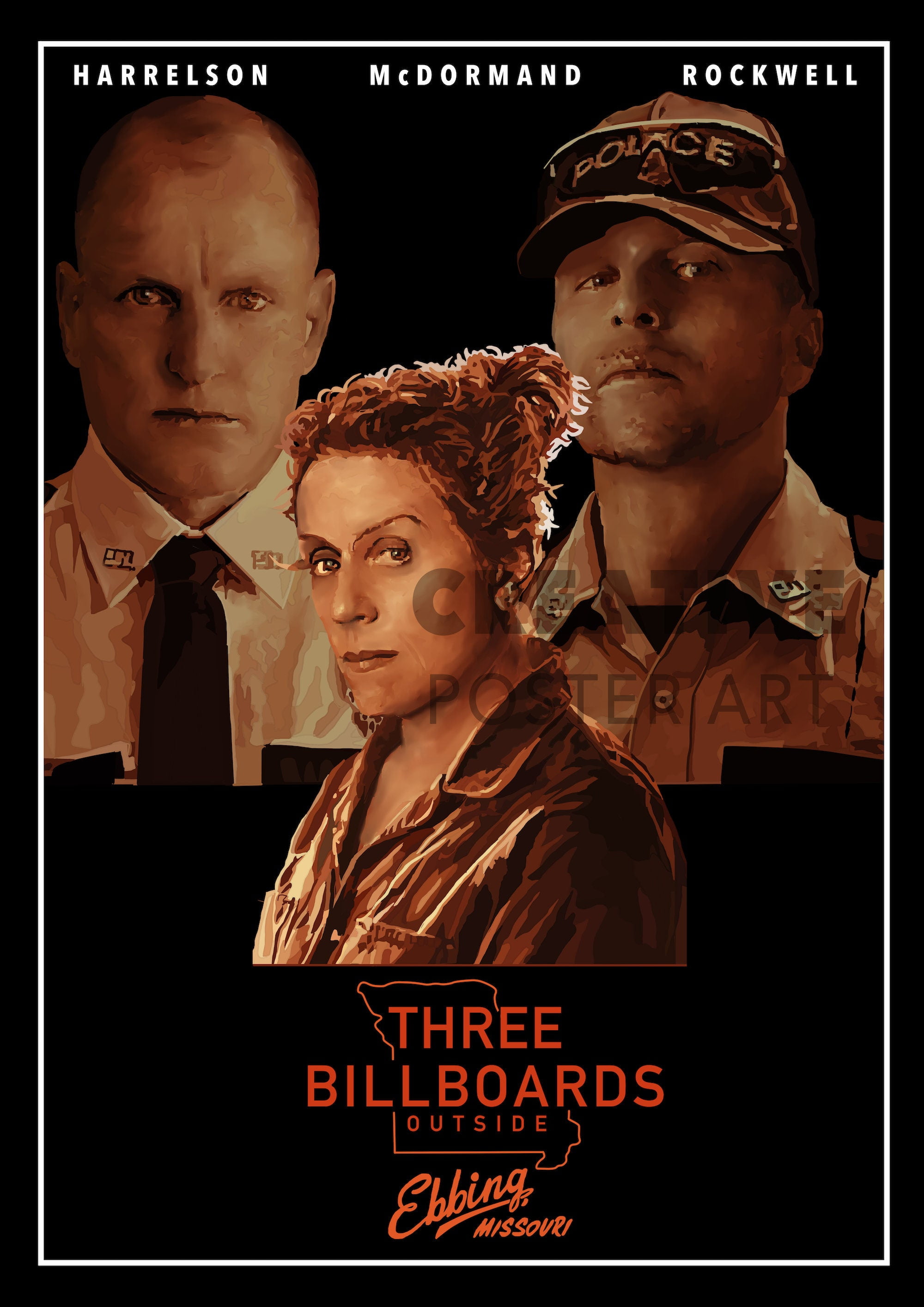 Onimhouse Poster Movie Poster , Three Billboards outside Ebbing ...