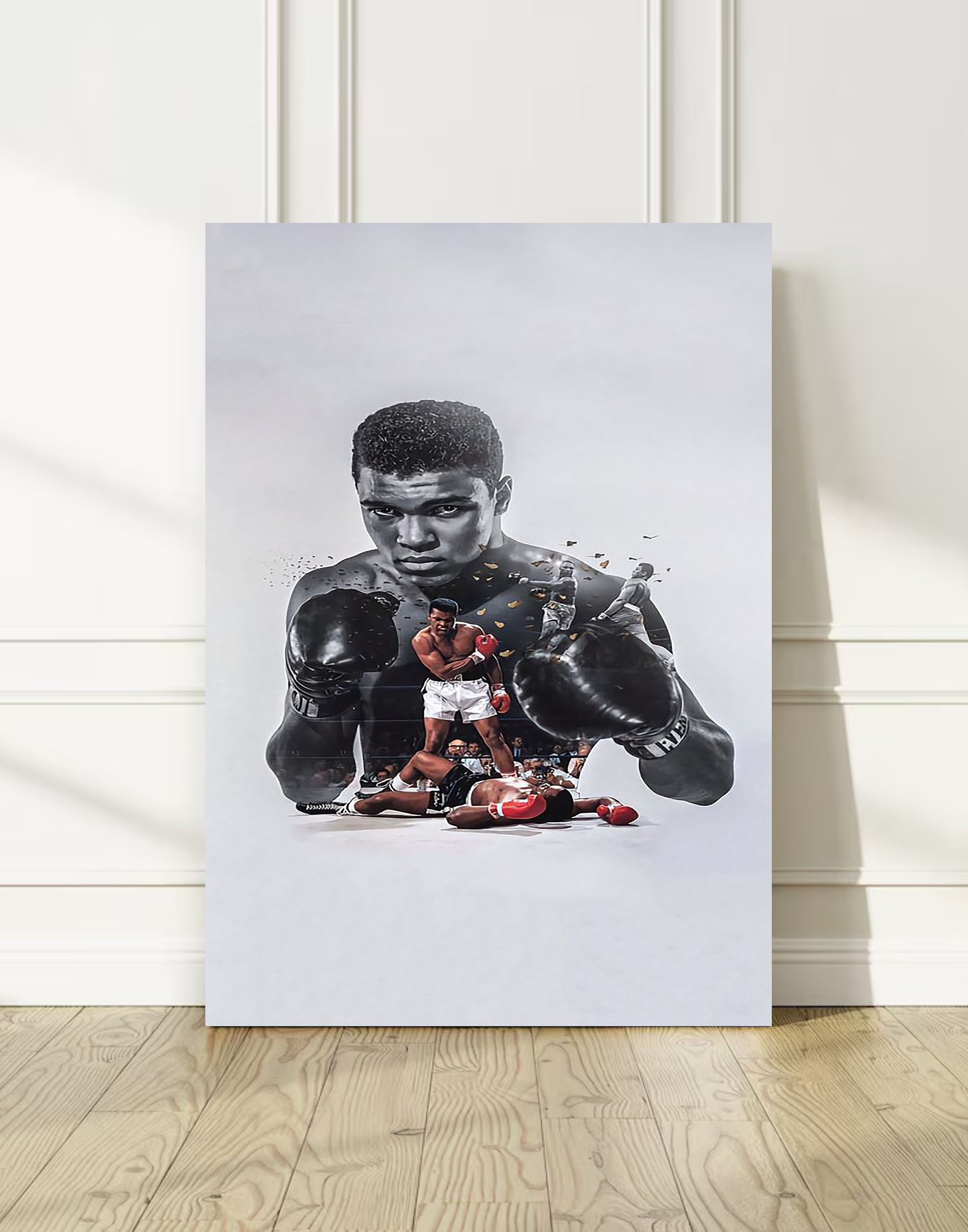 Onimhouse Poster Muhammed Ali - Black and White, Poster Print, Gym ...