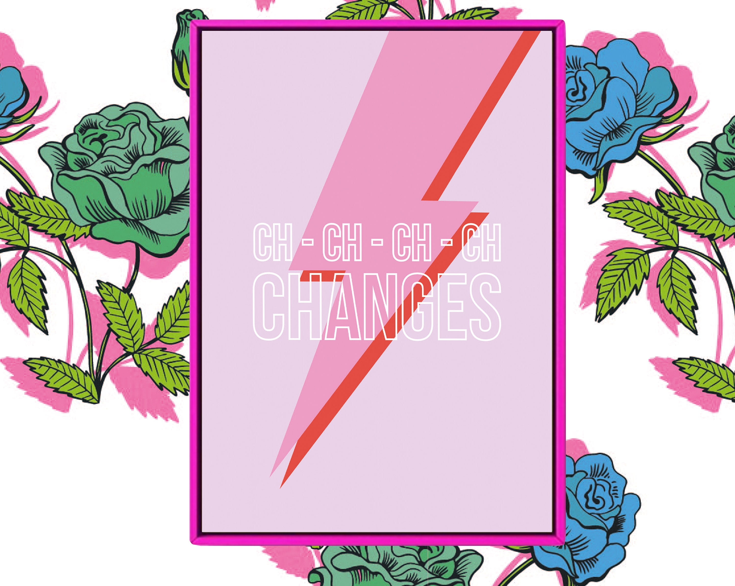 Onimhouse Poster Music Print, Lightning Strike, Funny, Humorous, Quirky ...