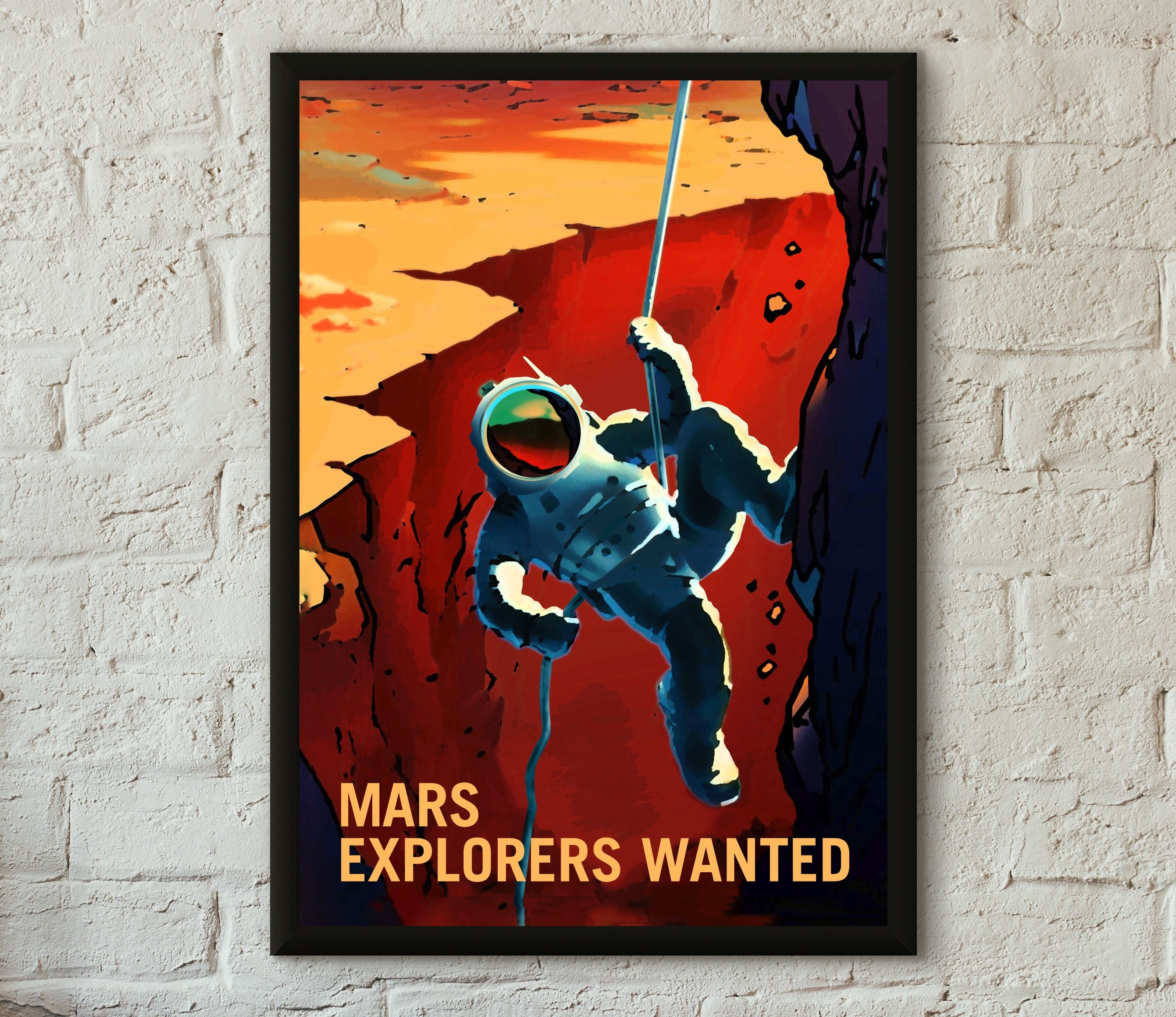 Onimhouse Poster Nasa Mars Explorers Wanted Poster - Professionally ...