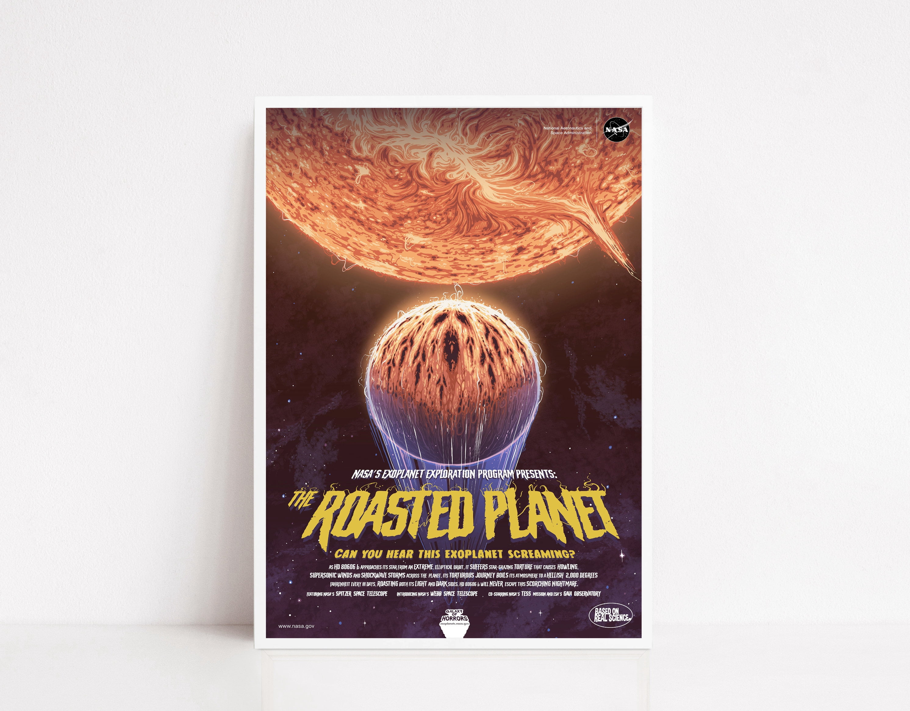 Onimhouse Poster Nasa The Roasted Planet Nasa Poster Nasa Print Nasa ...