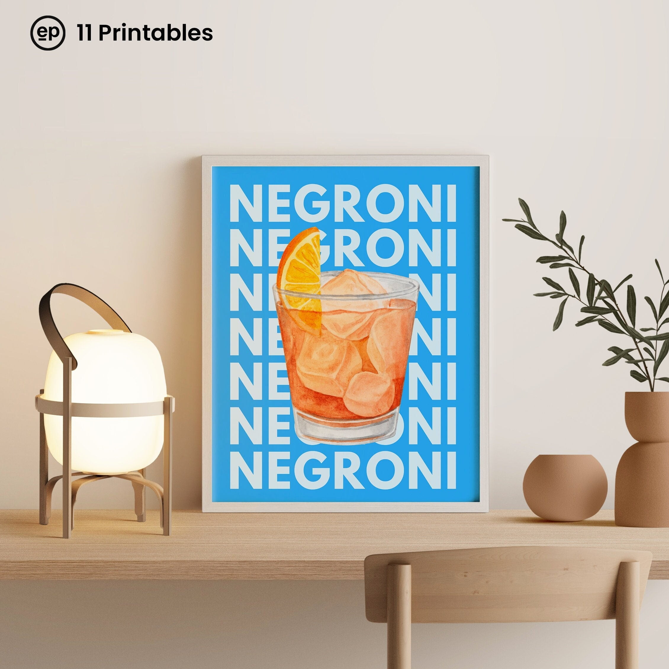 Onimhouse Poster Negroni Cocktail, Negroni Cocktail Poster, Negroni ...