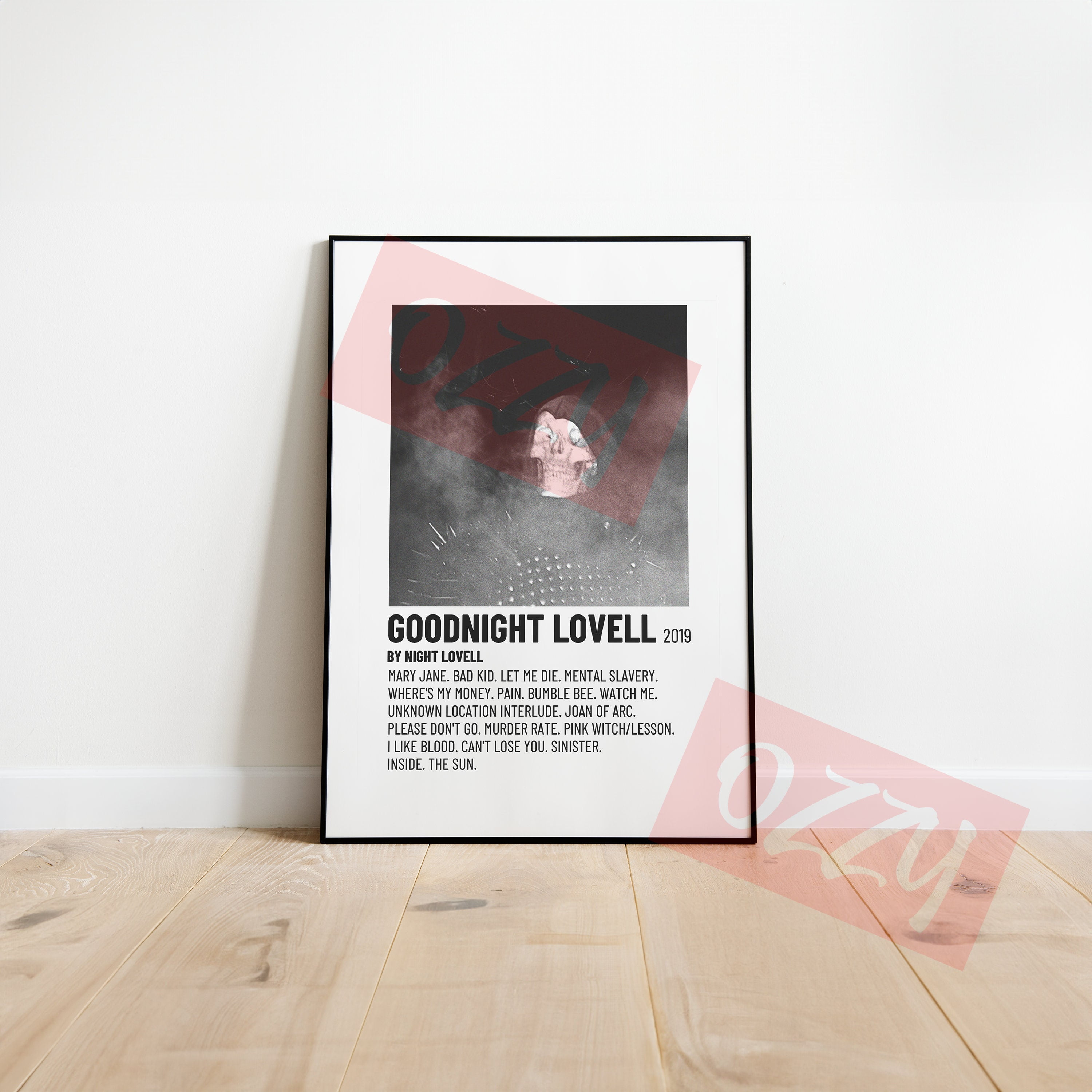 Onimhouse Poster Night Lovell Goodnight Lovell Album Poster -Unframed ...