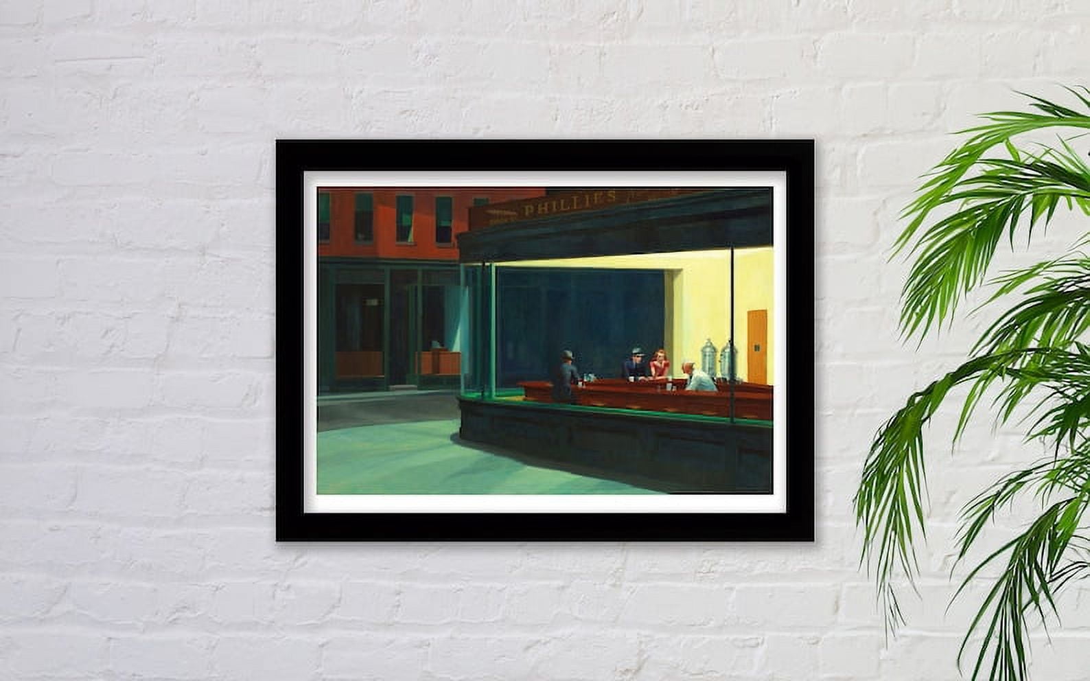 Onimhouse Poster Nighthawks Art Poster By Edward Hopper Modern Art ...