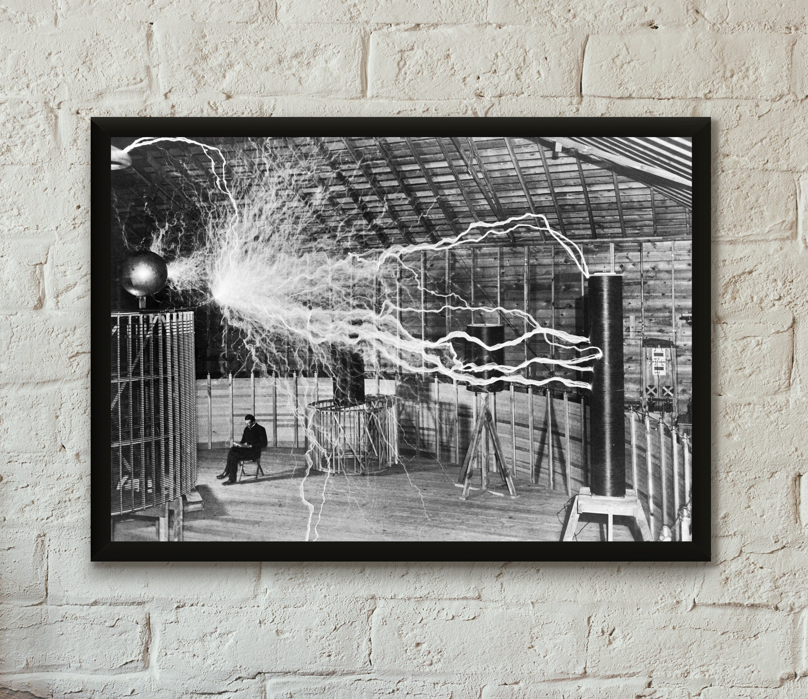 Onimhouse Poster Nikola Tesla Photo Poster - Professionally Printed ...