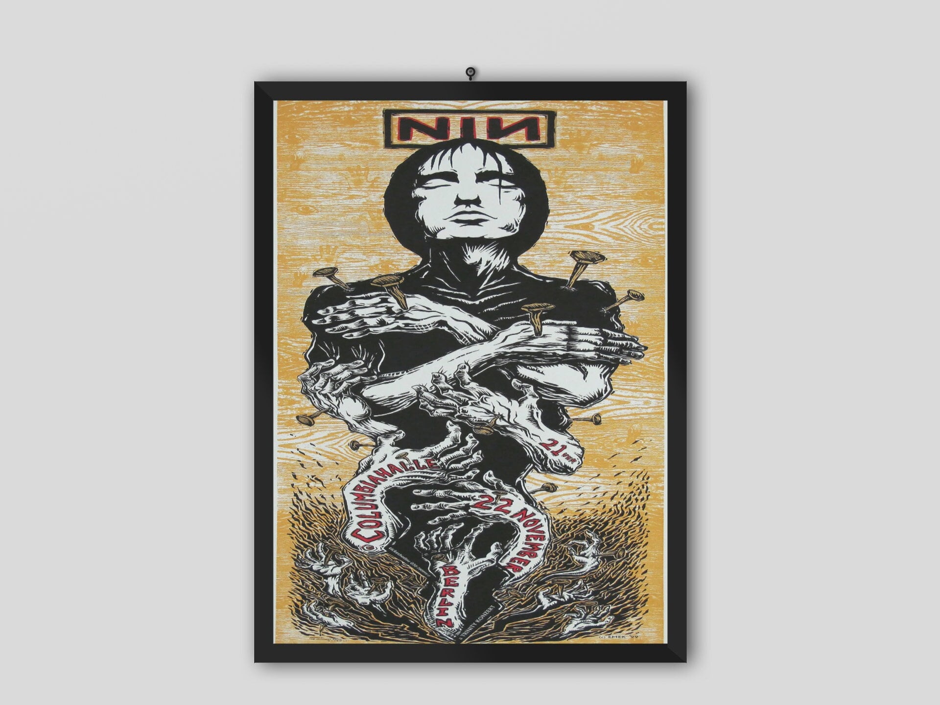 Onimhouse Poster Nine Inch Nails Poster In Berlin 1999. Rare Poster ...