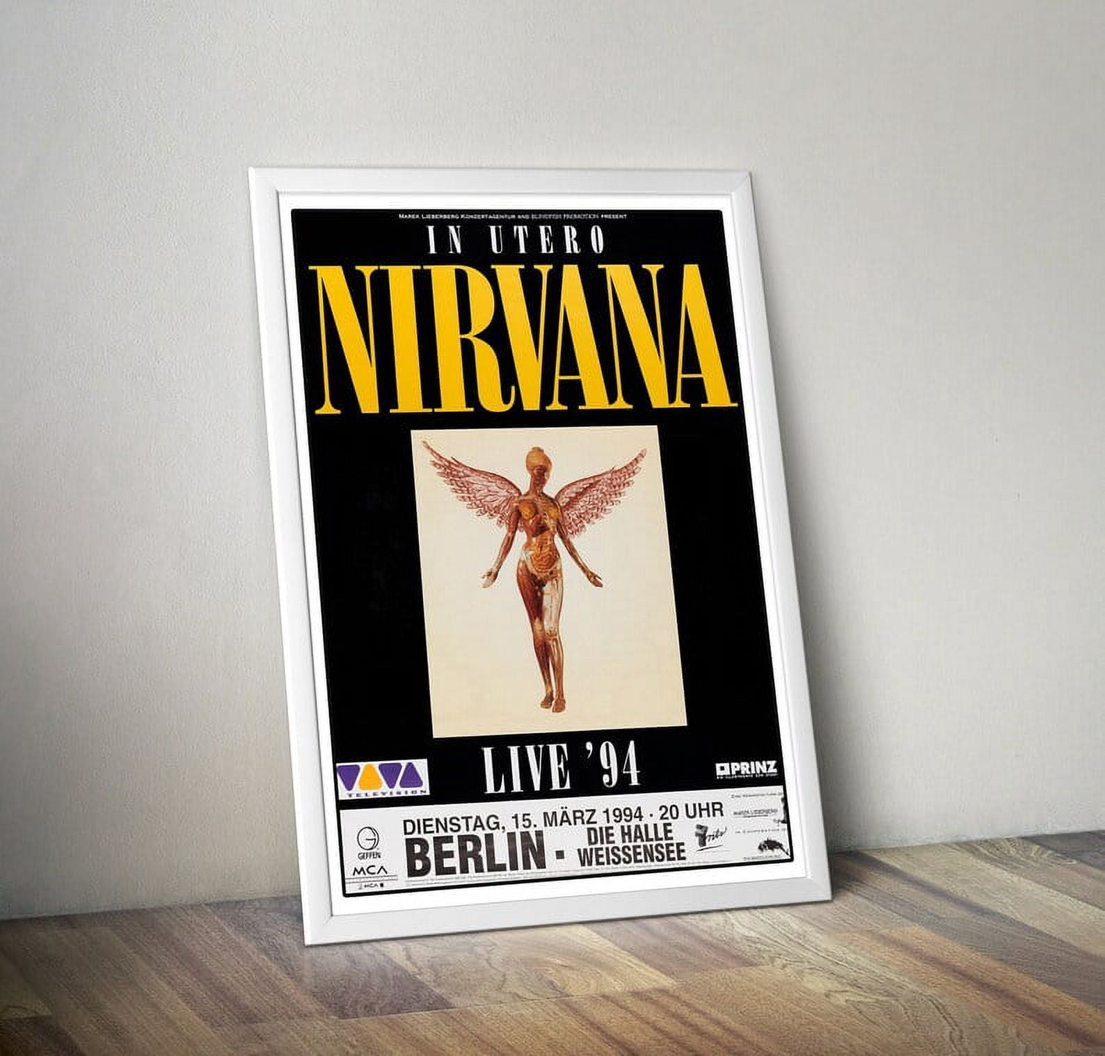 Onimhouse Poster Nirvana Concert Poster Print Berlin 1994 Cancelled ...