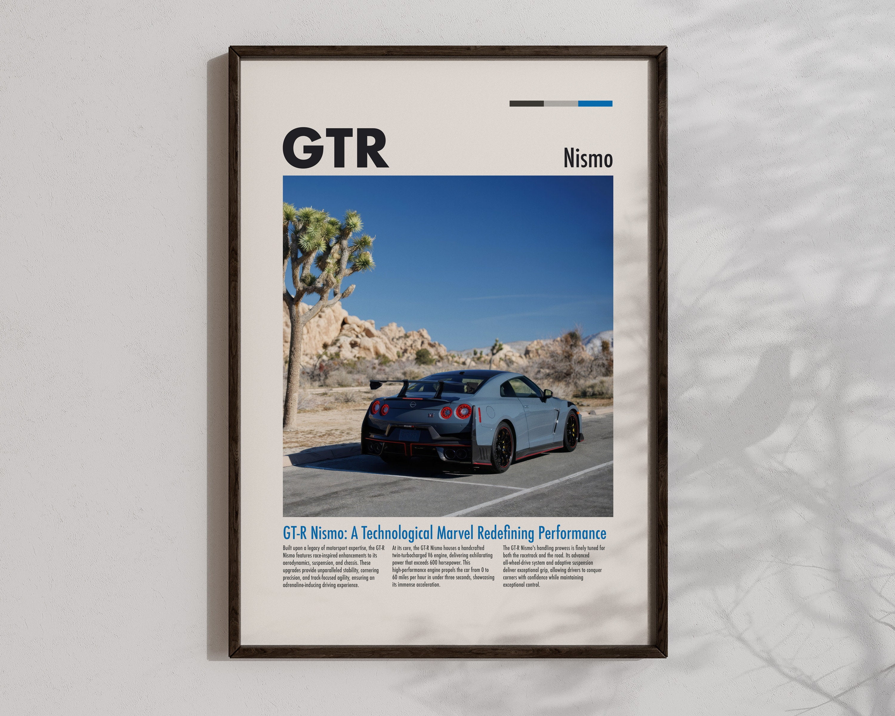 Onimhouse Poster Nissan Gtr Poster Car Wall Art Fast Sports Car Prints ...