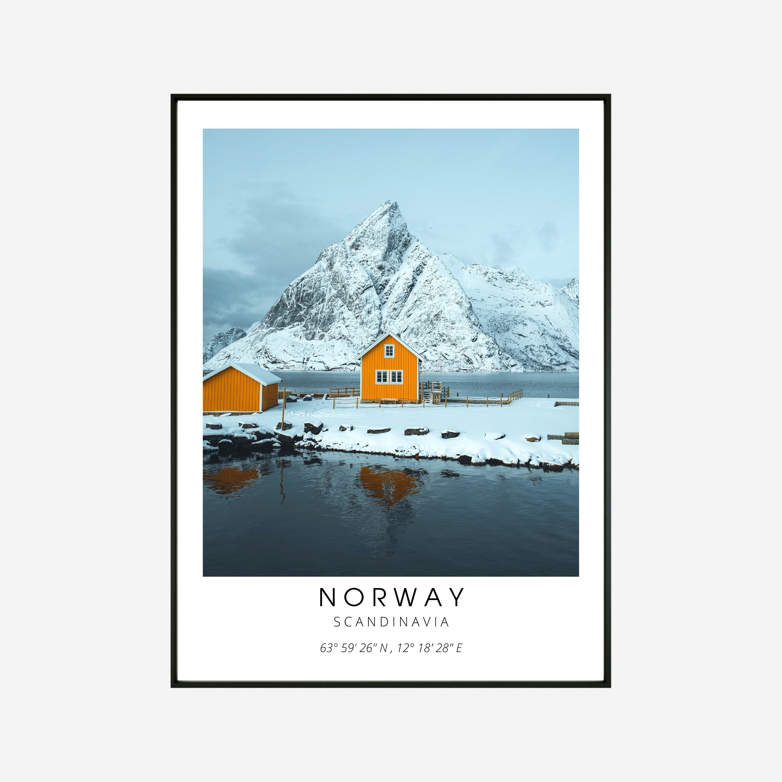 Onimhouse Poster Norway Landscape Poster - Norway Photography Wall Art ...