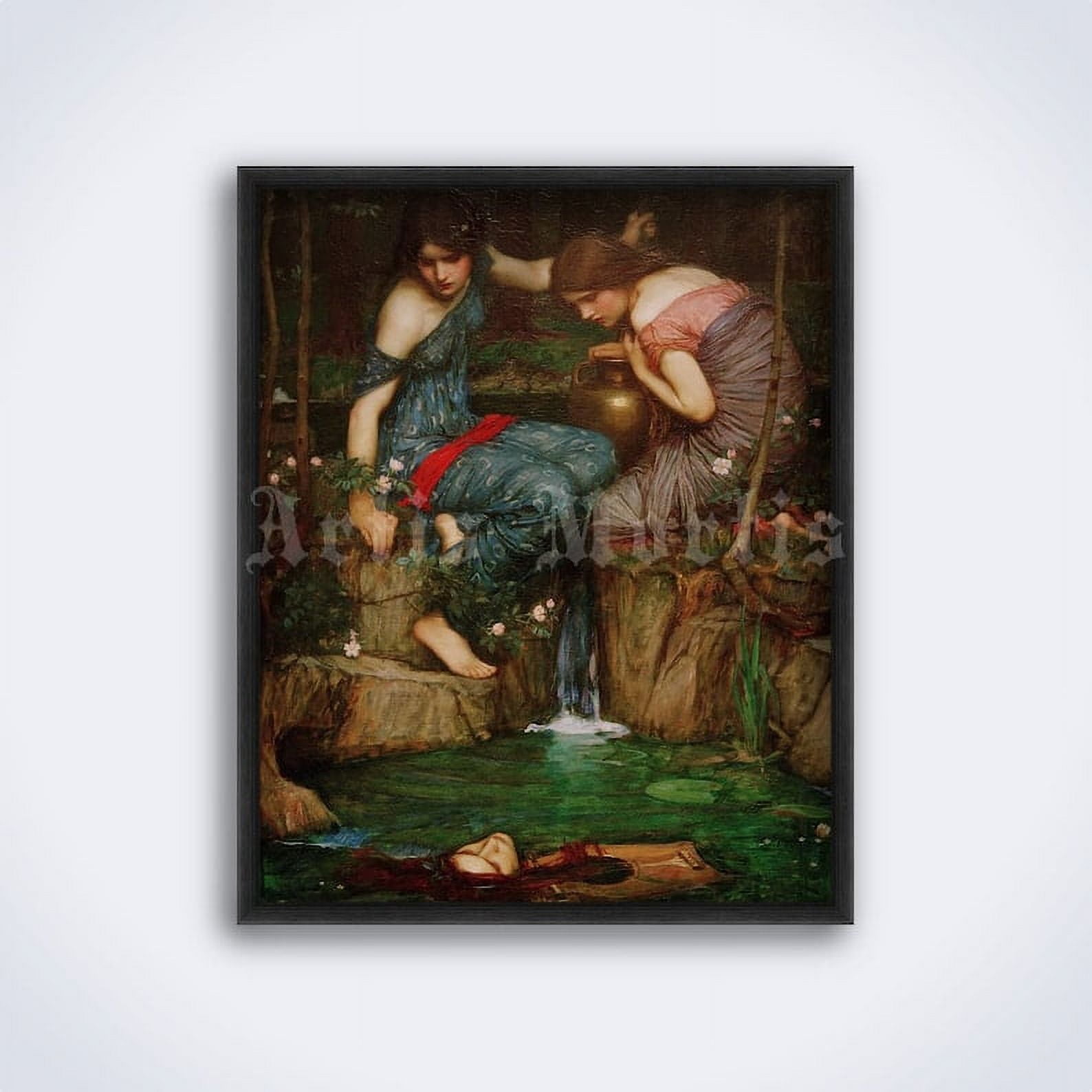 Onimhouse Poster Nymphs Finding The Head Of Orpheus Pre-Raphaelite ...