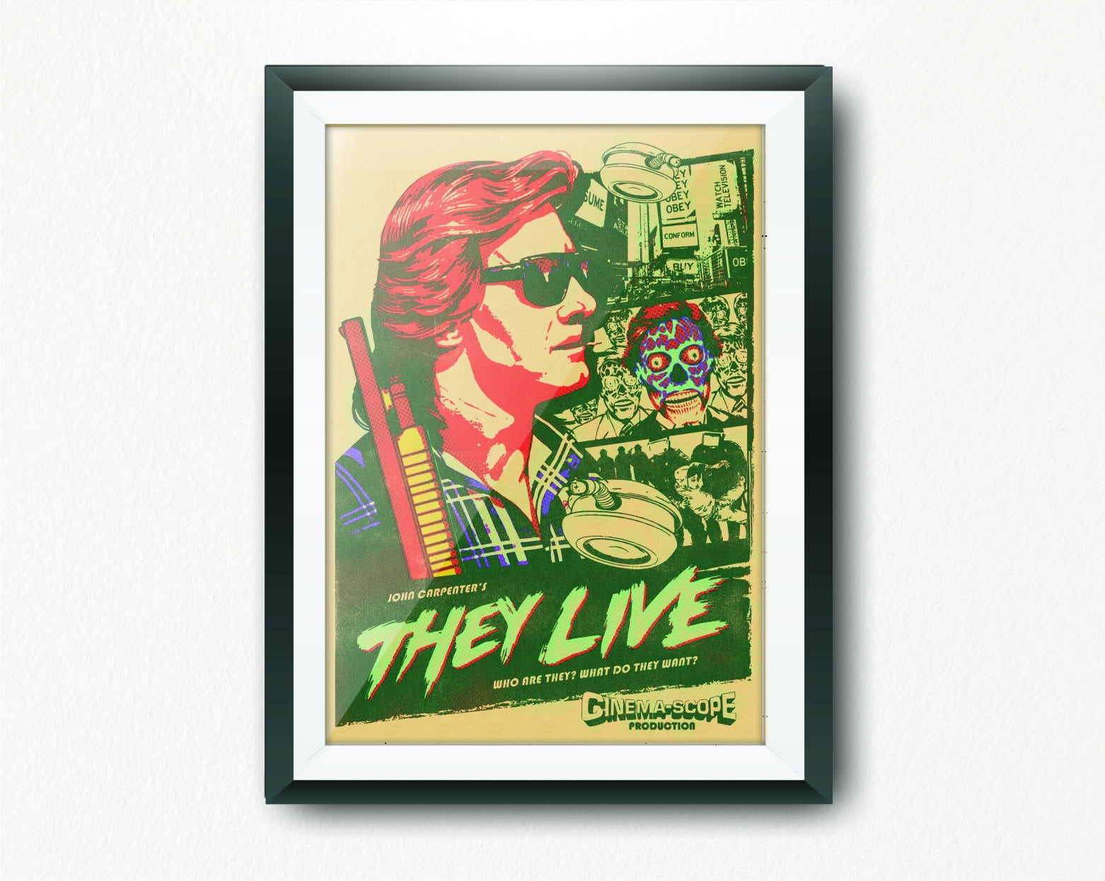 Onimhouse Poster Obey Consume 80S Movie Inspired Limited Edition Print ...
