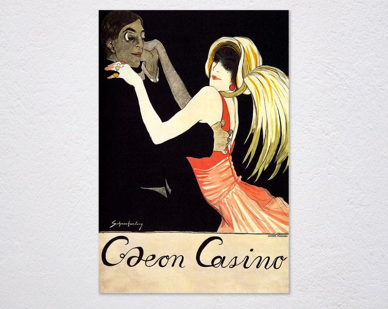 Onimhouse Poster Odeon Casino Couple Dancing Ballroom Dance Vintage ...