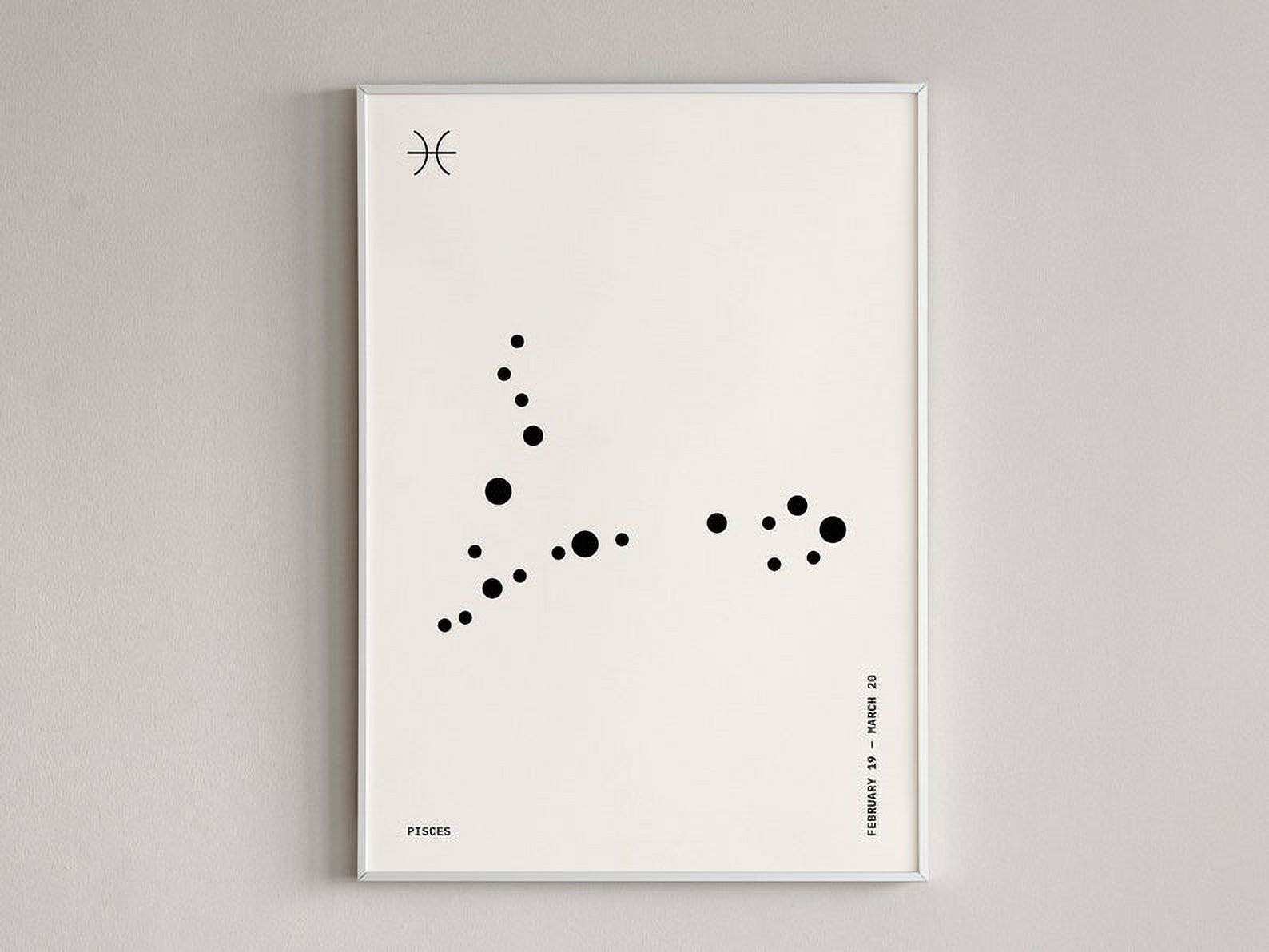 Onimhouse Poster Pisces Poster, Star Map Print, Astrology Wall Decor ...