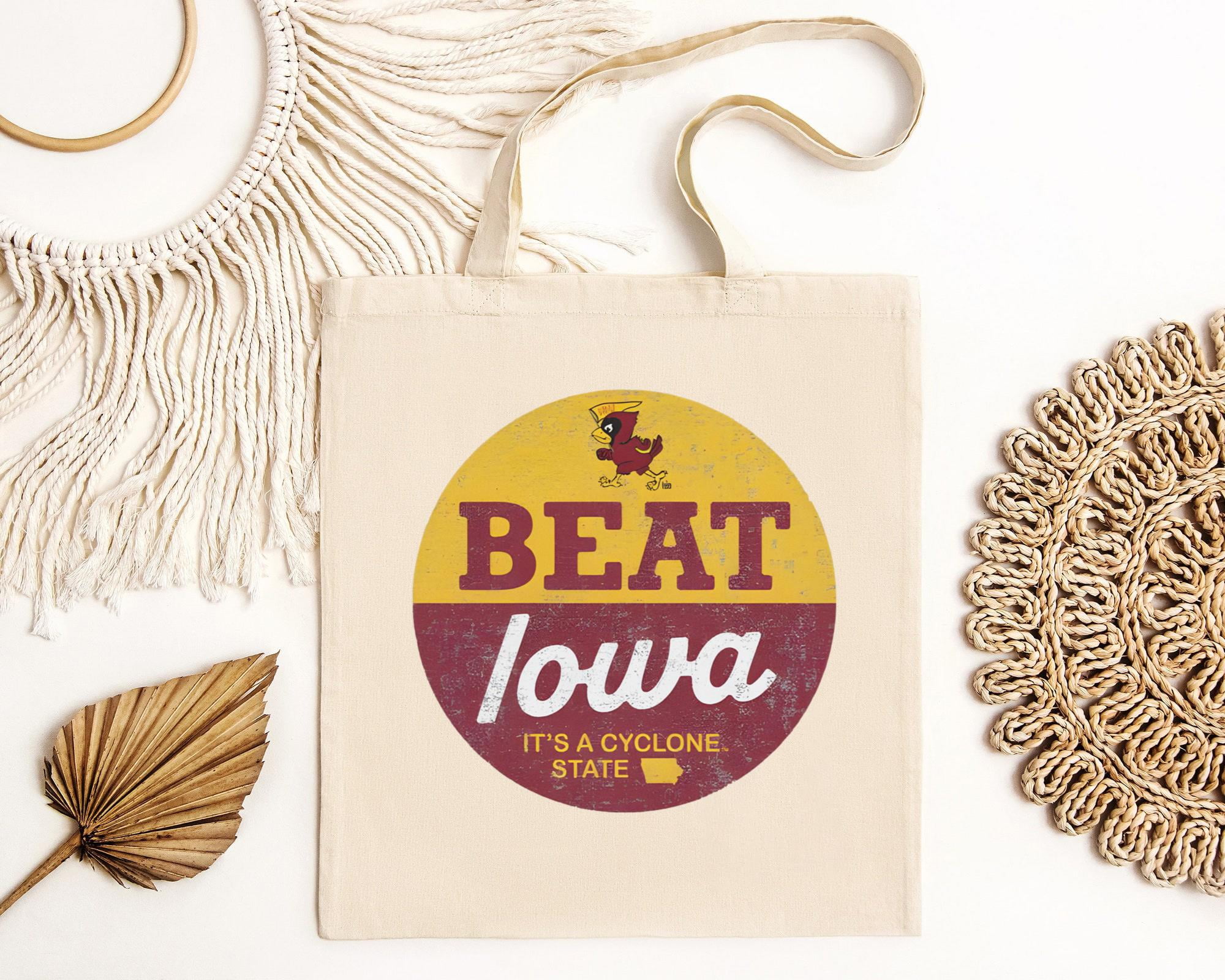 Onimhouse Tote Bag Beat Iowa It®s A Cyclone State Bag, Canvas Tote Bag ...