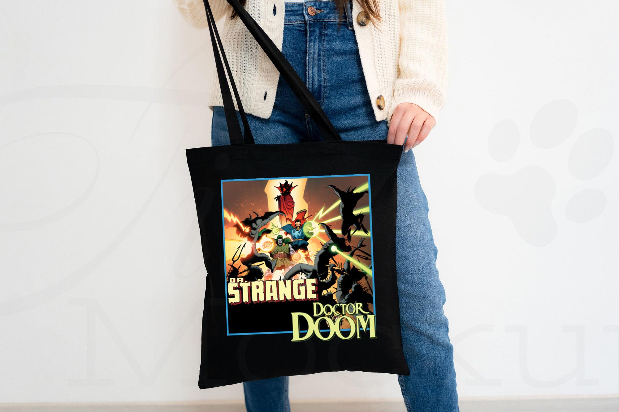 Onimhouse Tote Bag Dr Strange & Doctor Doom Marvel Comics Mike Mignola ...