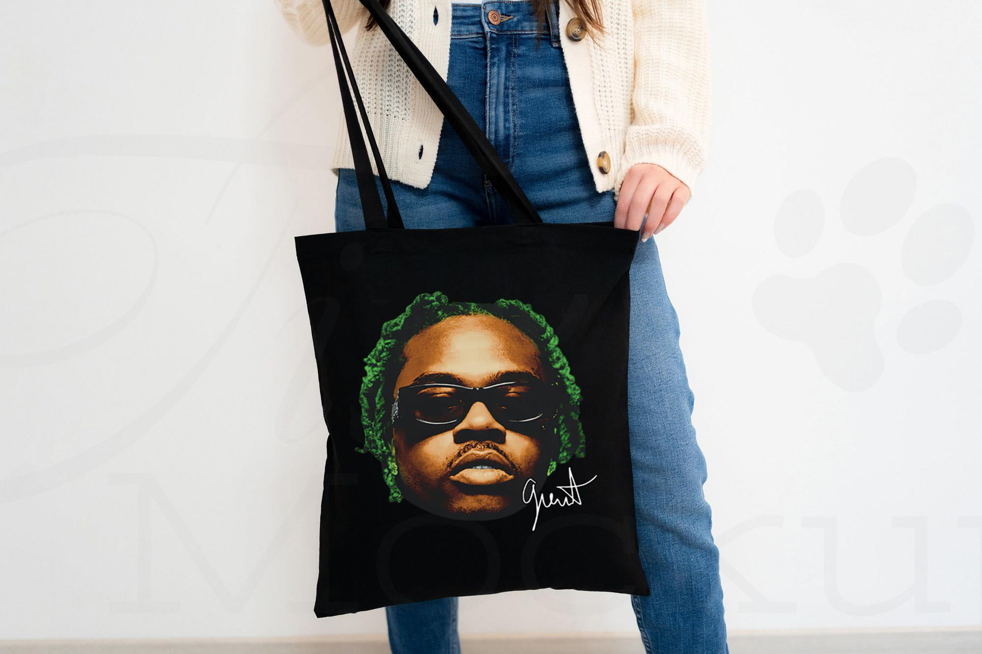 Onimhouse Tote Bag Gunna Rap White Vintage Rap Gunna Hip Hop Print ...