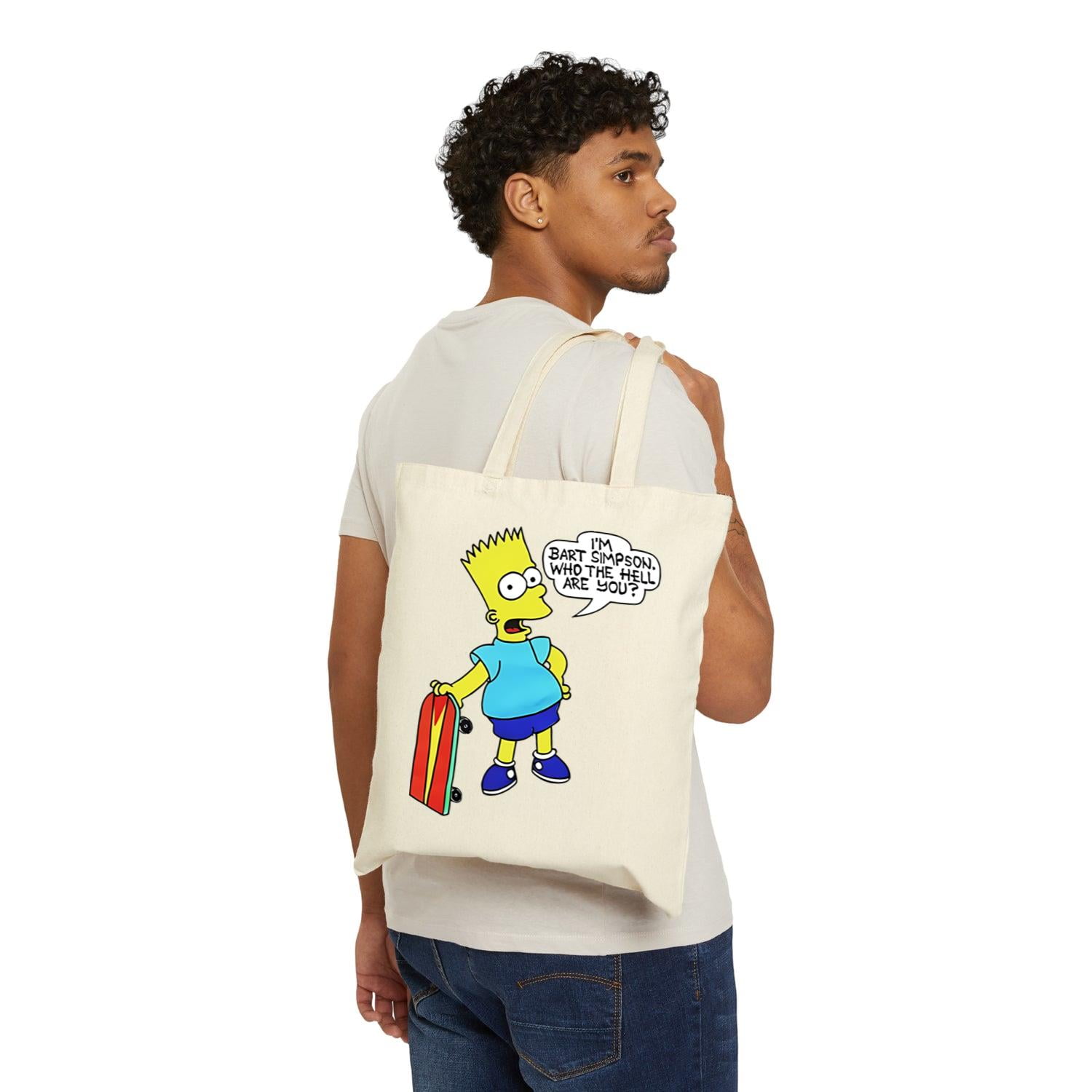 Onimhouse Tote Bag Im Bart Simpson What The Hell Are You Bag, Canvas ...