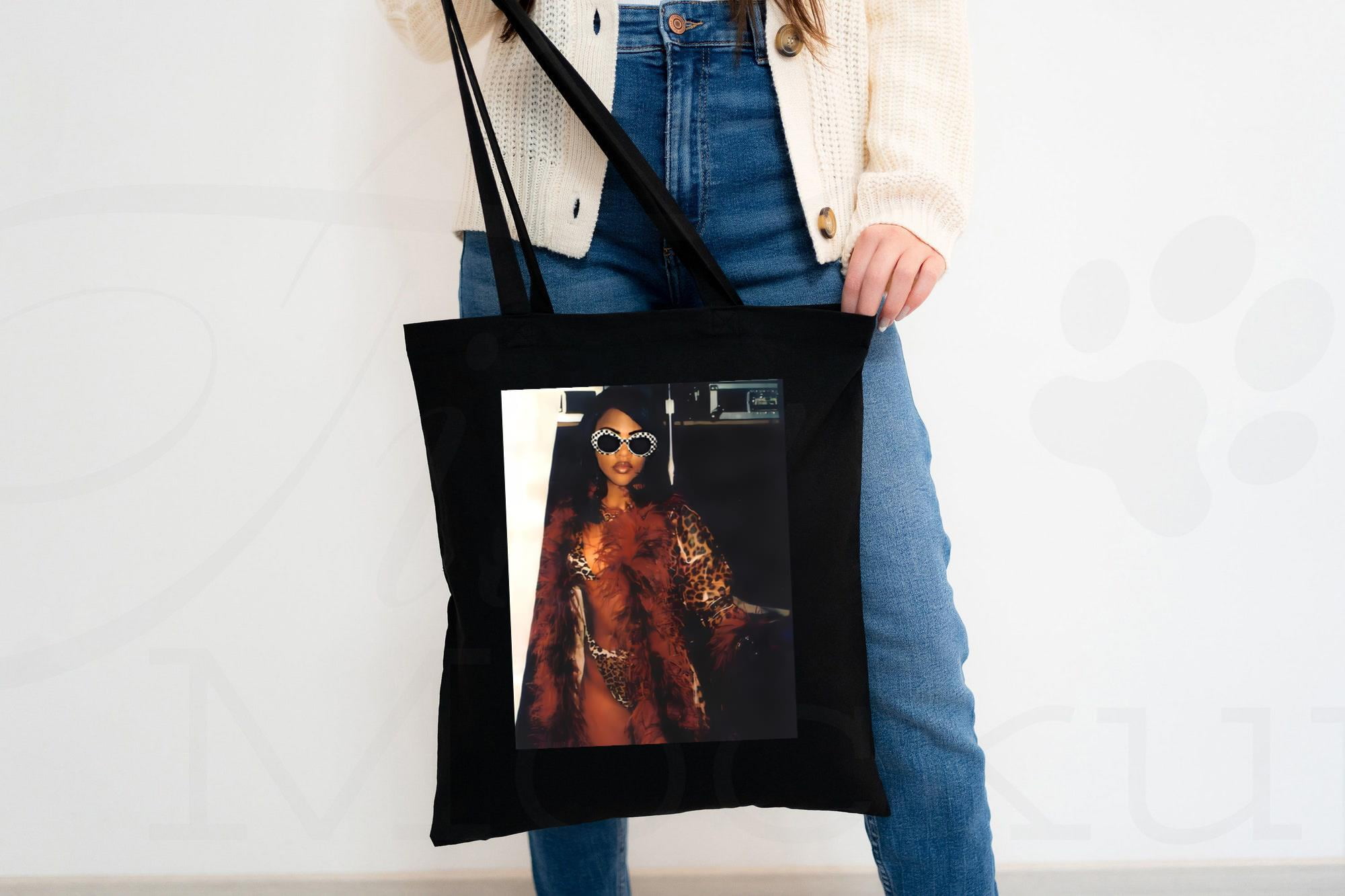 Onimhouse Tote Bag Lil Kim Cheetah Prin Lil Kim Tour Retro Lil Kim Lil ...