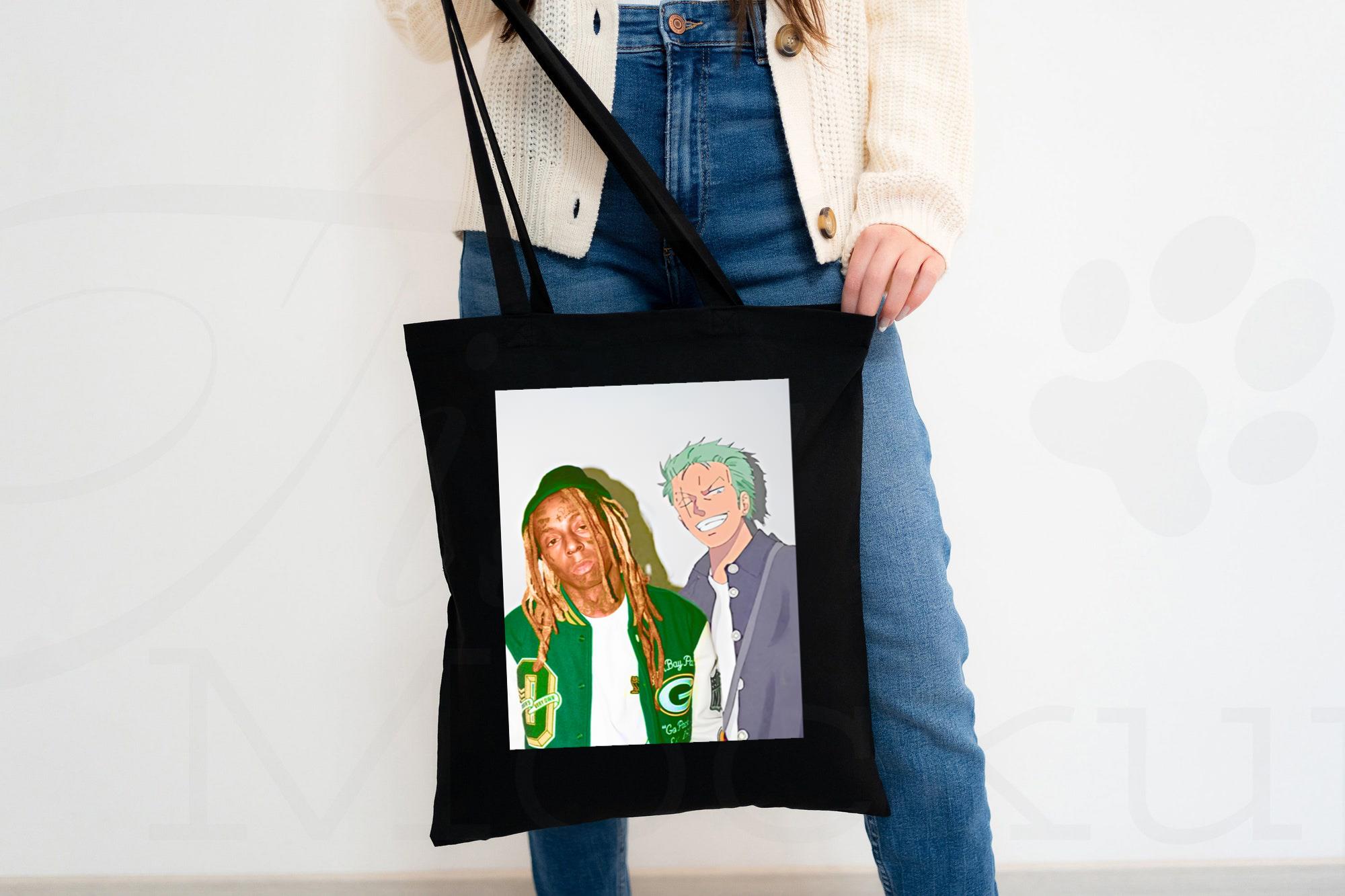 Onimhouse Tote Bag Lil Wayne And Roronoa Zoro Anime Lil Wayne Rapper ...