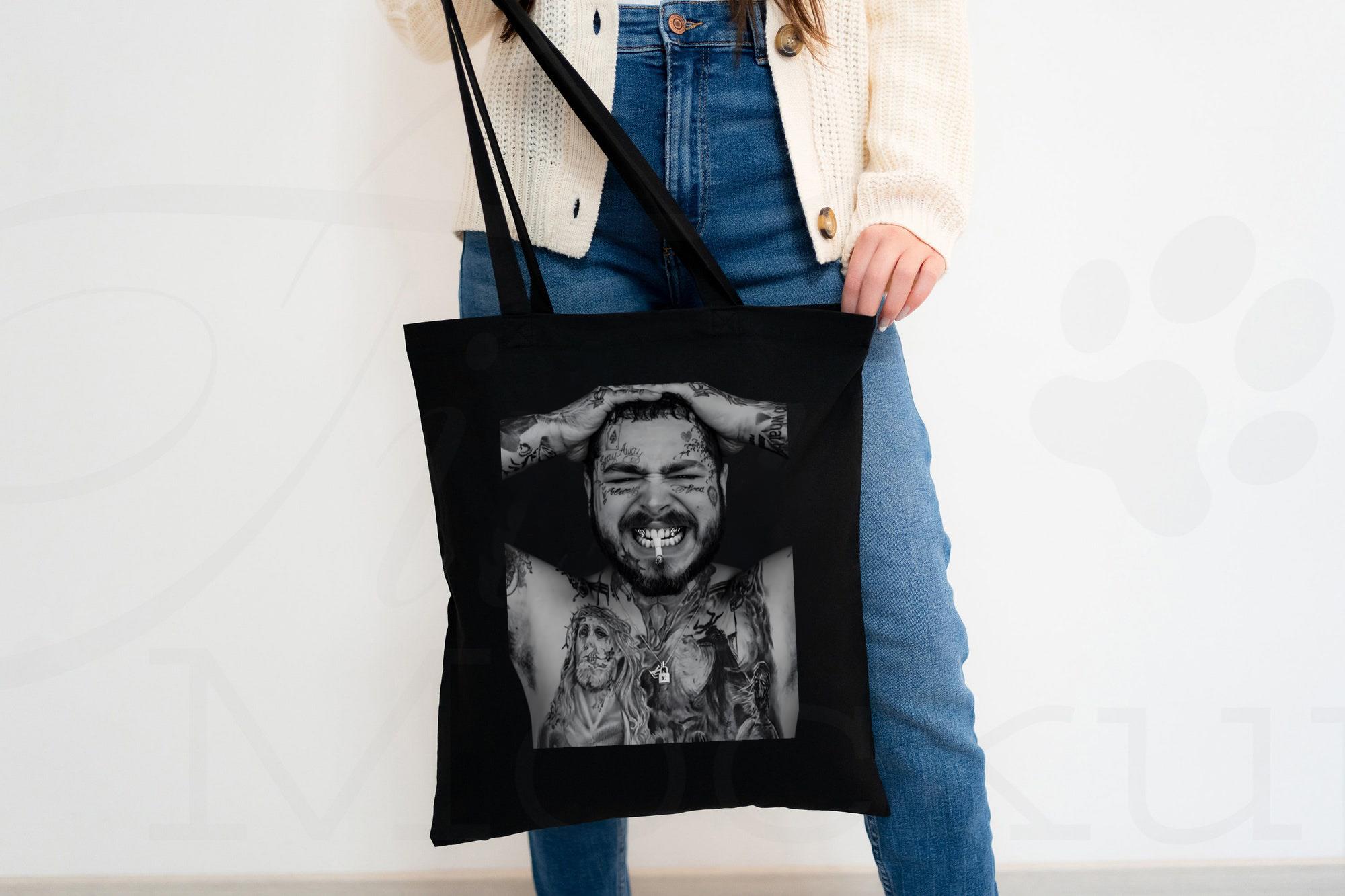 Onimhouse Tote Bag Post Malone Revealing Tattoos & Grill Classic Bag ...