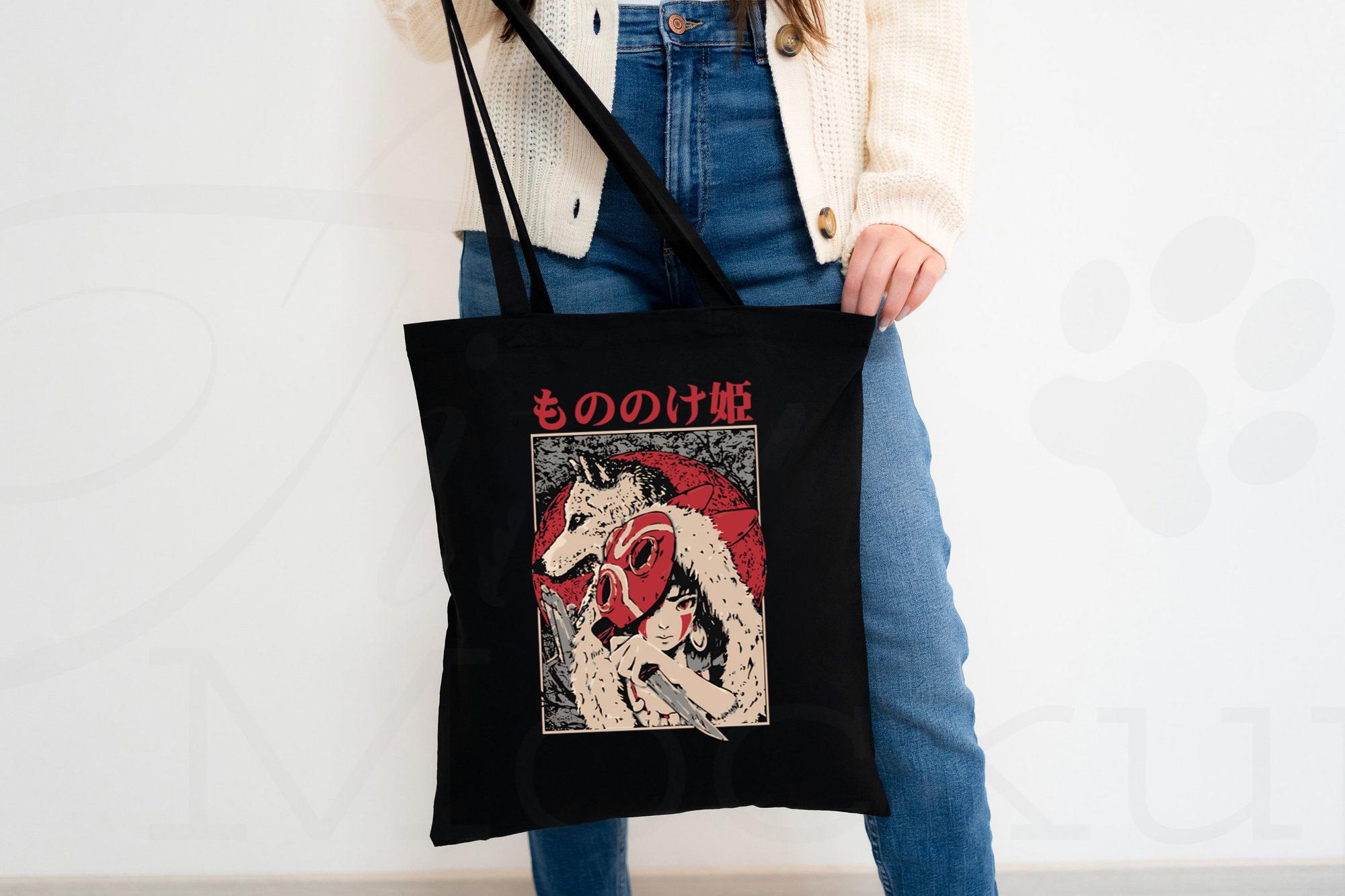 Onimhouse Tote Bag Princess Mononoke Ghibli Hayao Miyazaki Studio ...
