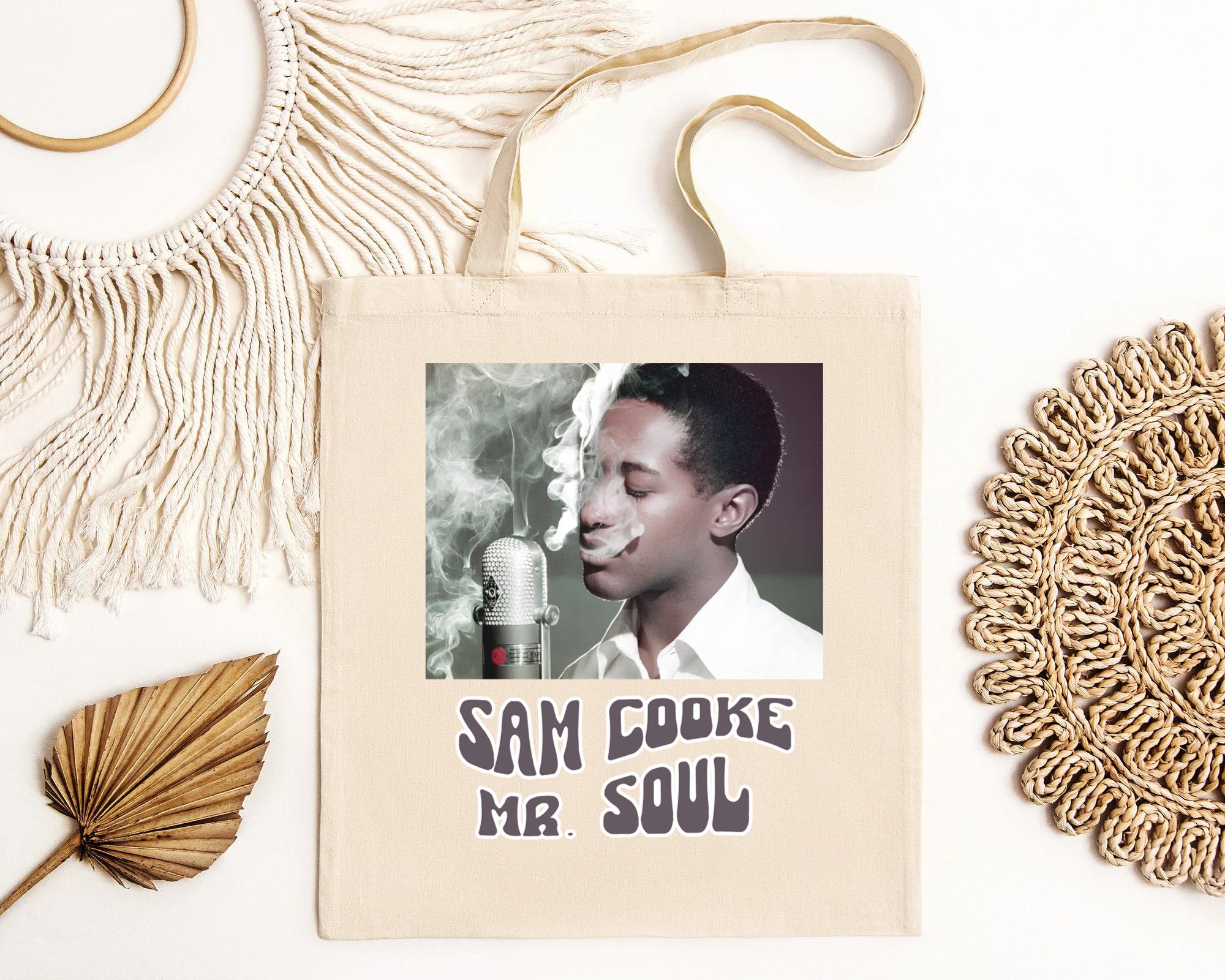 Onimhouse Tote Bag Sam Cooke photo Cooke Motown 60s r&b Mr Soul smokey vintage blues 70s retro ...