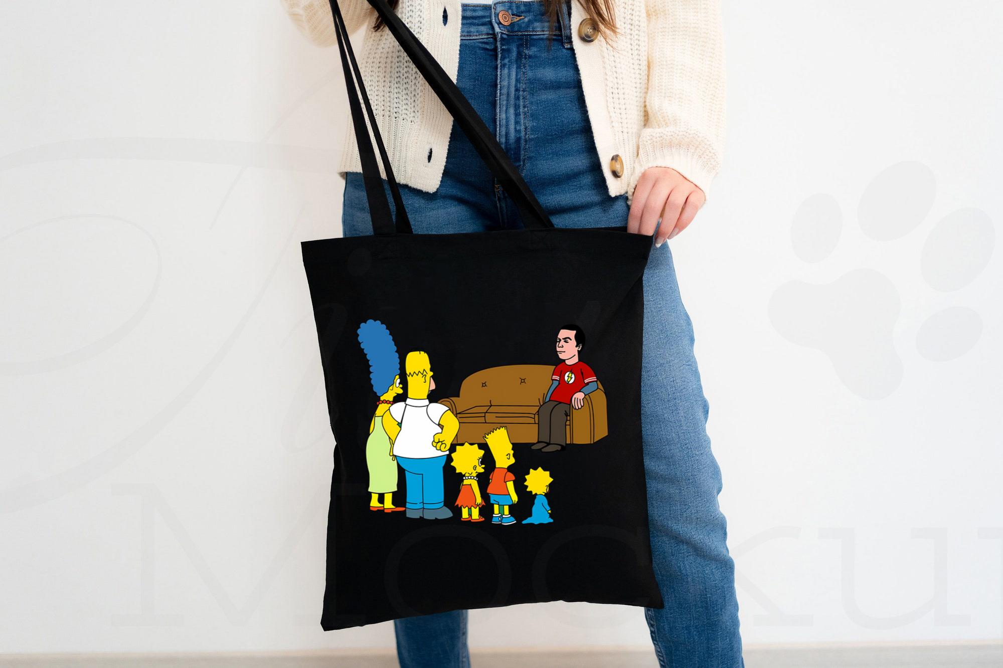 Onimhouse Tote Bag The Simpsons Sheldon Cooper Bag, Canvas Tote Bag ...