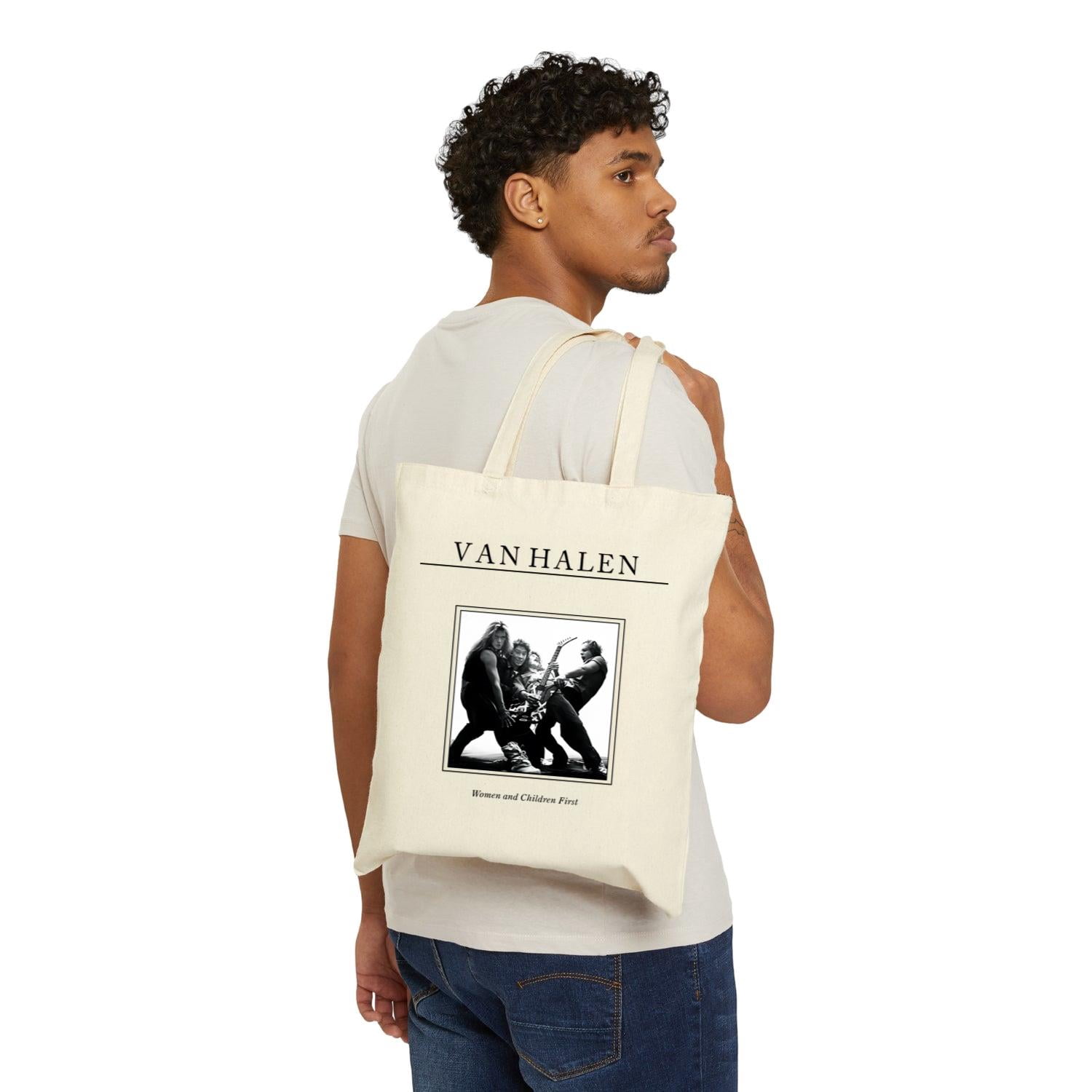 Onimhouse Tote Bag Van Halen Woman And Children First White Bag, Canvas ...