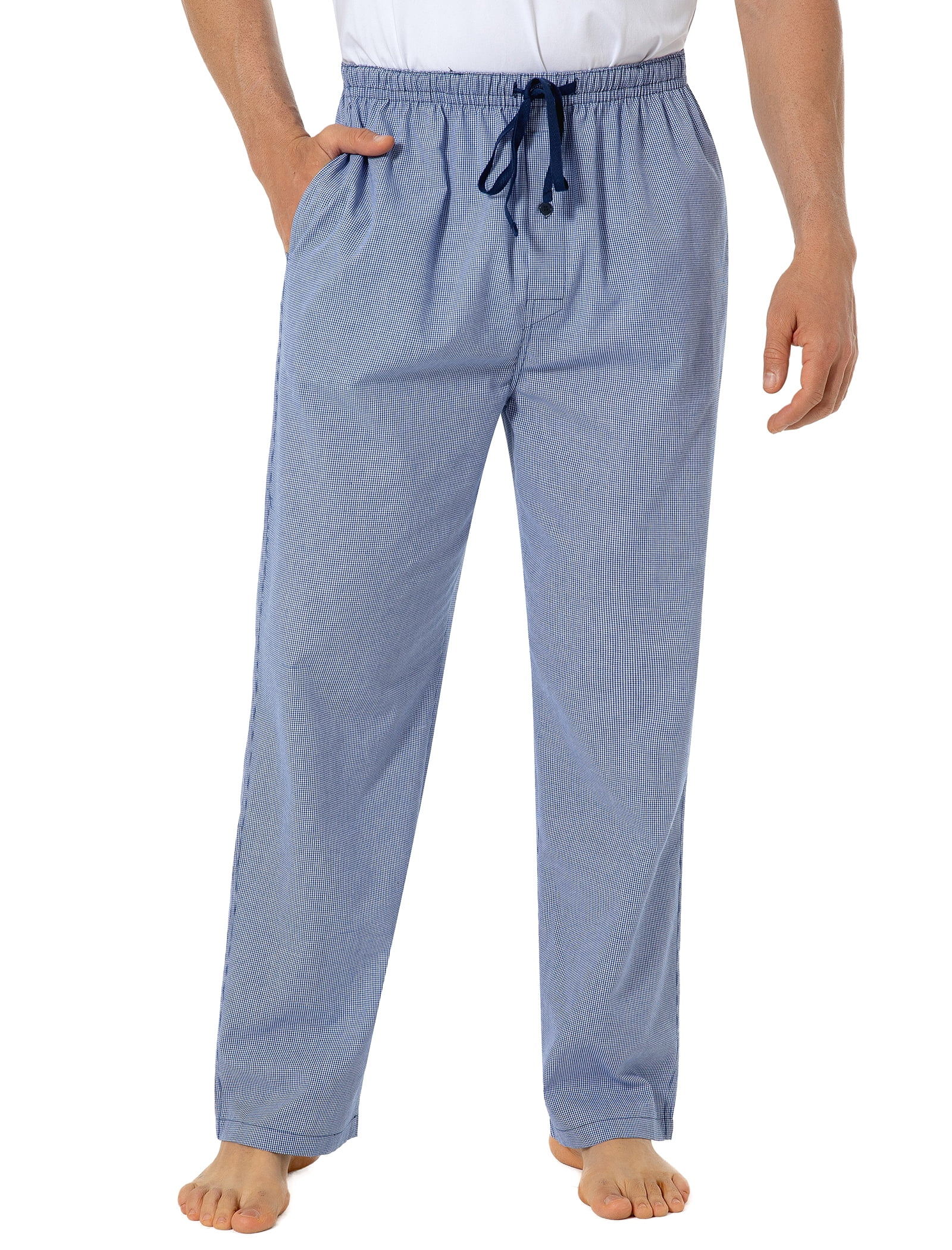 Onimisc Men's 100% Cotton Pajama Pants, Lightweight Breathable Plaid ...