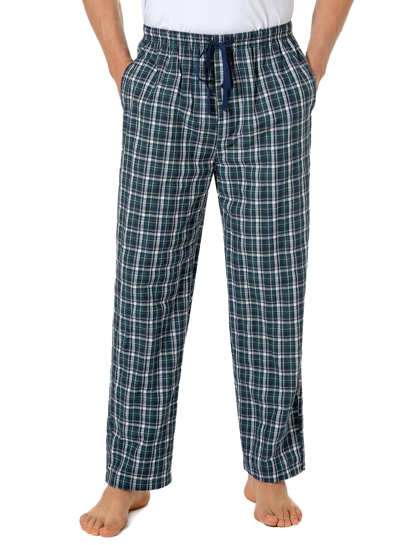 Onimisc Men's 100% Cotton Pajama Pants, Lightweight PJs with Drawstring ...