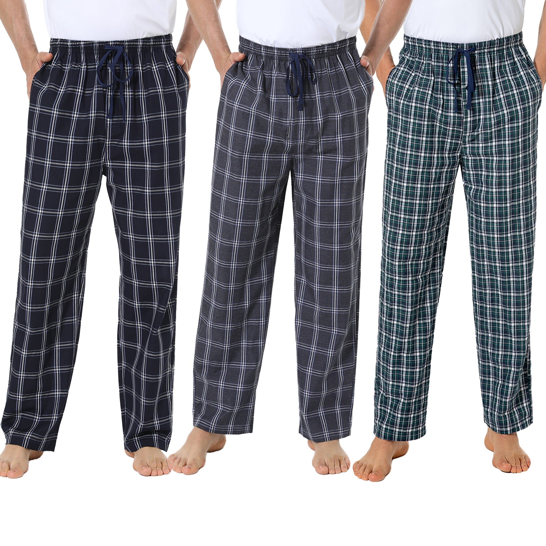 Onimisc Men's 100% Cotton Pajama Pants Lightweight Pjs Bottoms ...