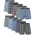Onimisc Men's Woven Boxer Shorts Cotton Plaid Boxers for Men Underwear ...