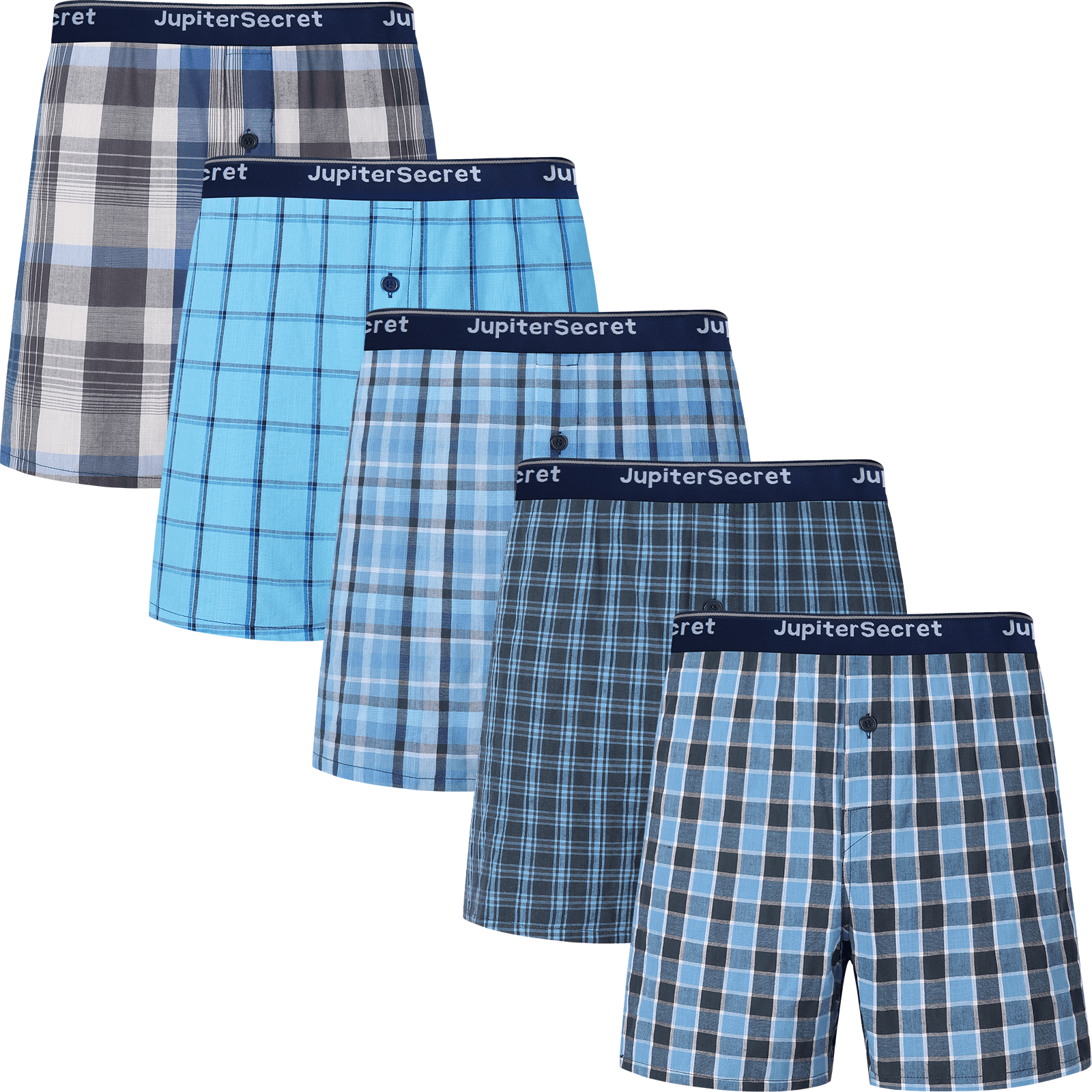 Onimisc Men's Boxer Shorts, 100% Cotton, Soft and Breathable, Classic ...