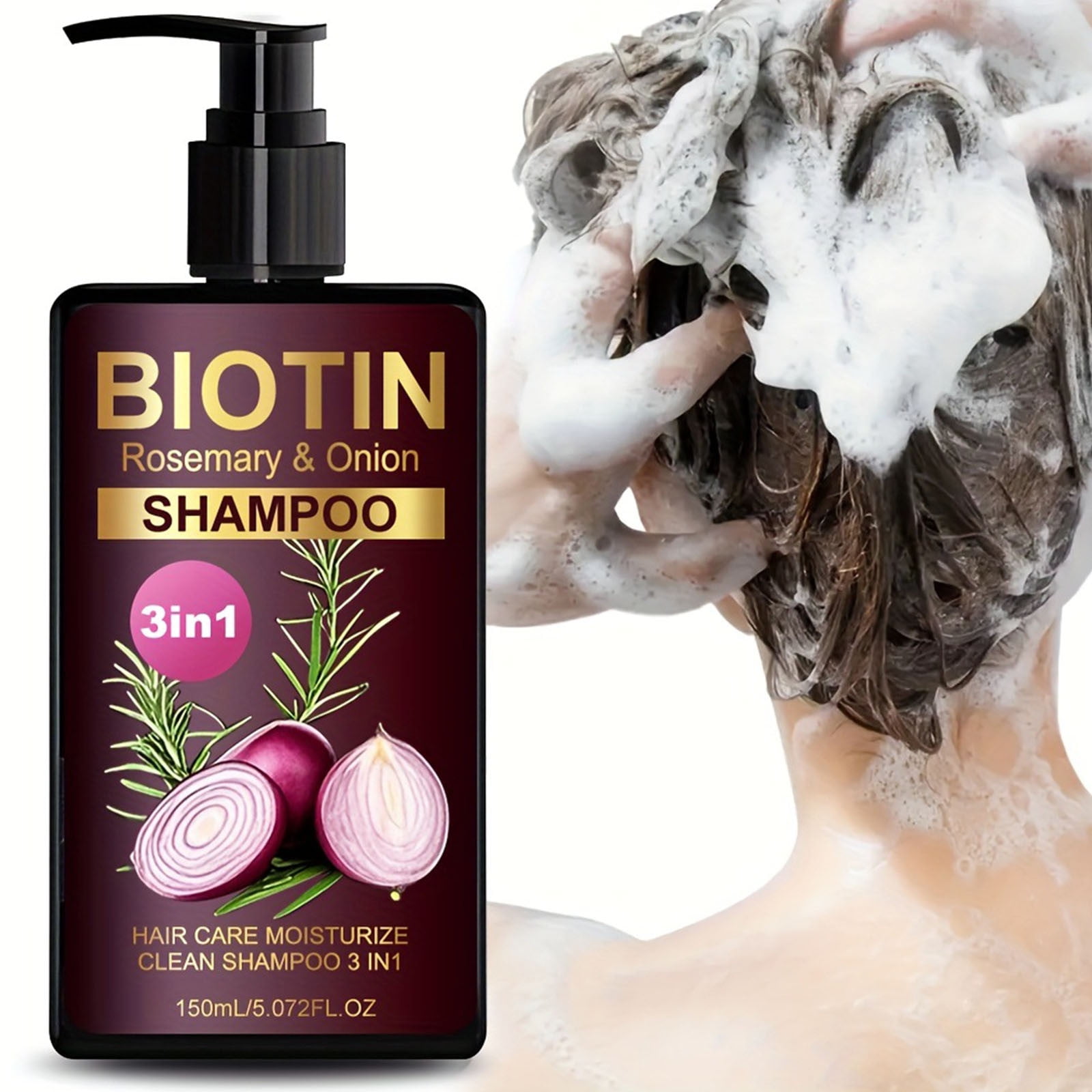 Onion Biotin Rosemary Shampoo, Onion & Rosemary Shampoo, Rosemary Oil ...