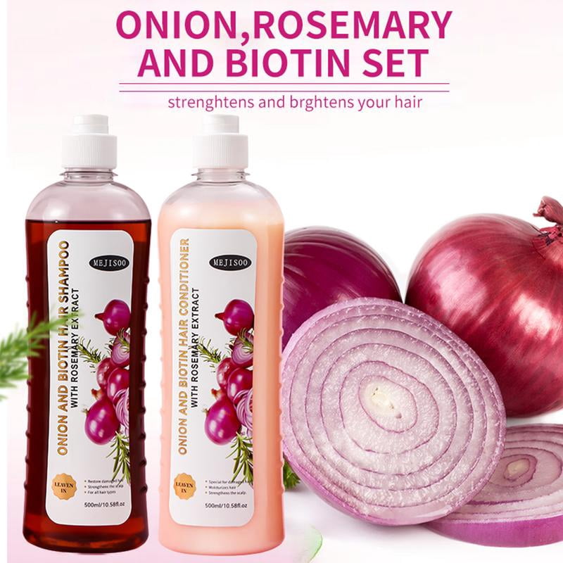 Onion Biotin and Rosemary Shampoo/Hair Conditioner-Nourishing,Soft ...