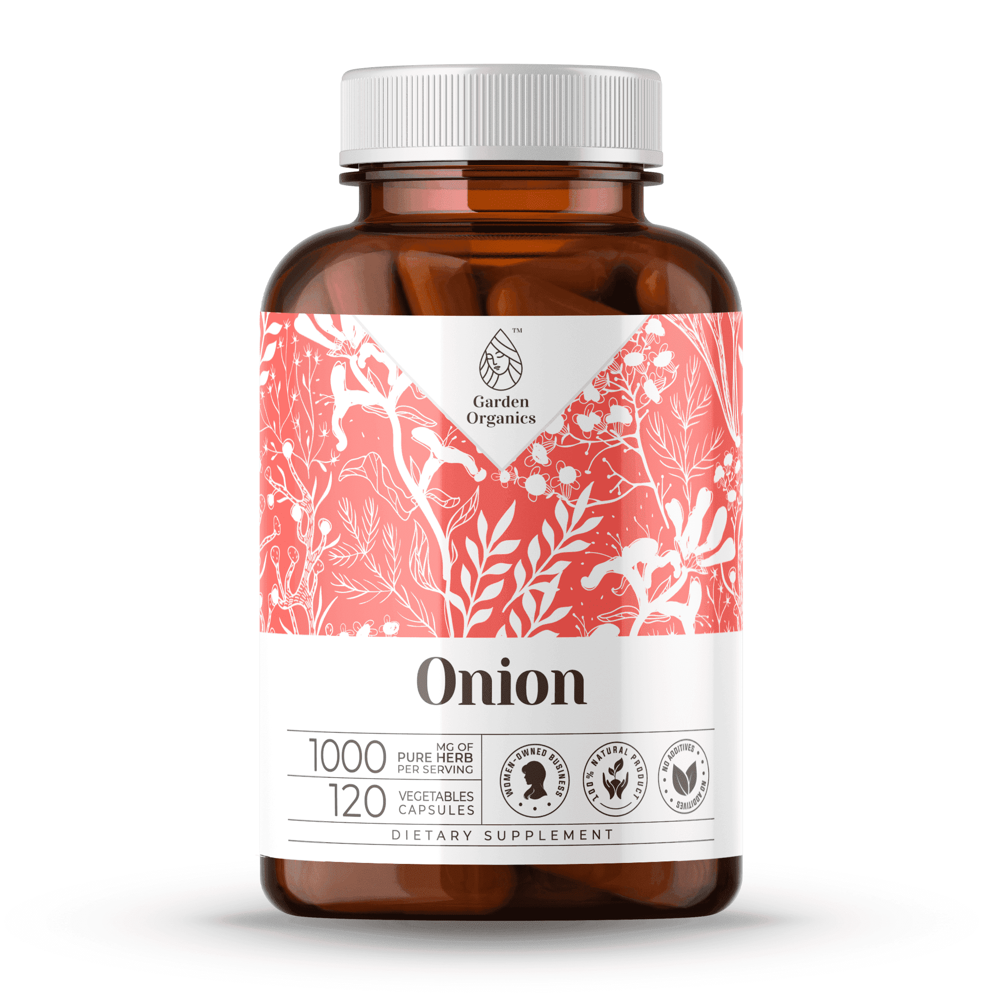 Onion Capsules, Natural Herbal Supplement for Antioxidant Support ...