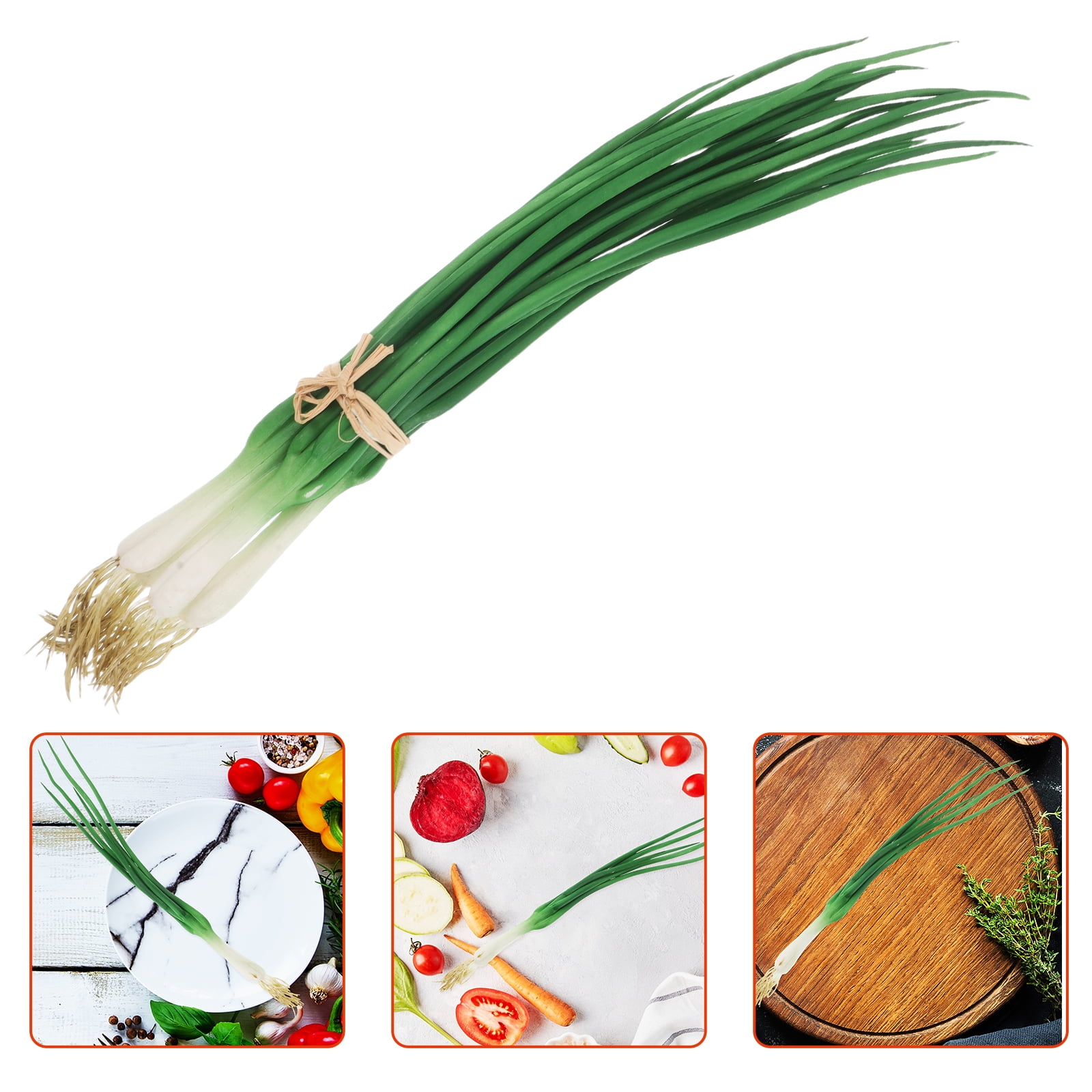 Onion Display Decor,Lifelike Scallions Artificial Green Onions Fake ...