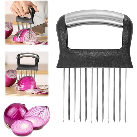 Onion Holder for Slicing, Large Onion Cutter Vegetable Chopper ...