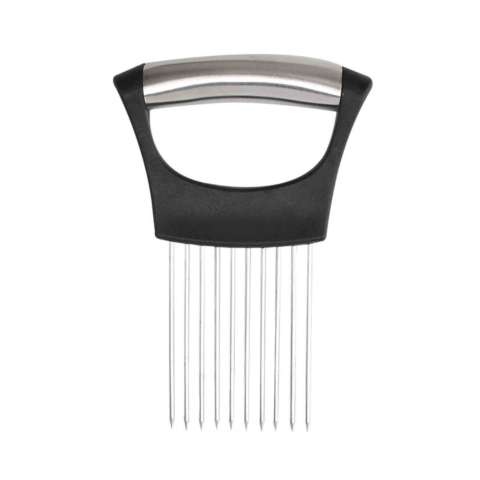 Onion Holder for Slicing, Stainless Steel Onion Cutter Lemon Slicer ...